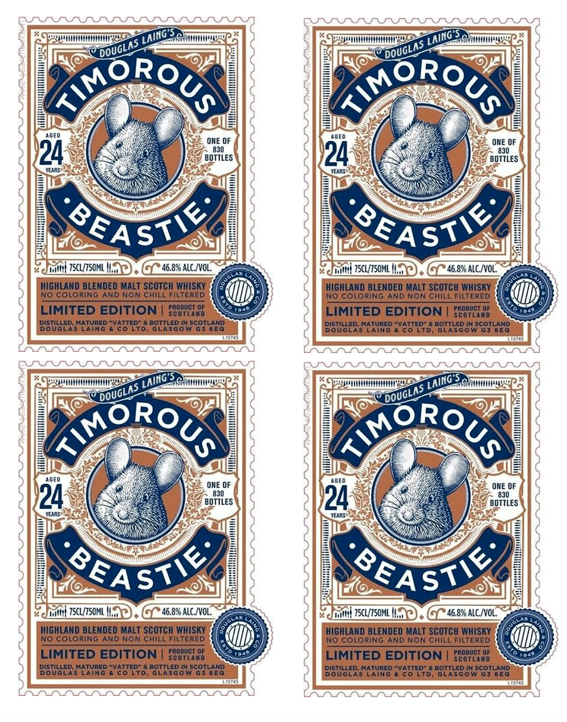Timorous Beastie Packaging Illustrated by Steven Noble by Steven Noble ...