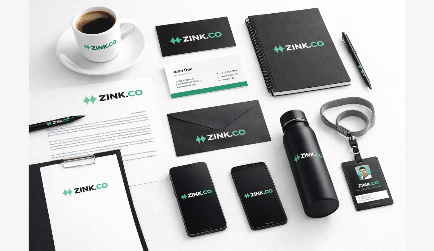 ZINK.CO – Modern Tech Logo Design by MF Design Zone on Dribbble