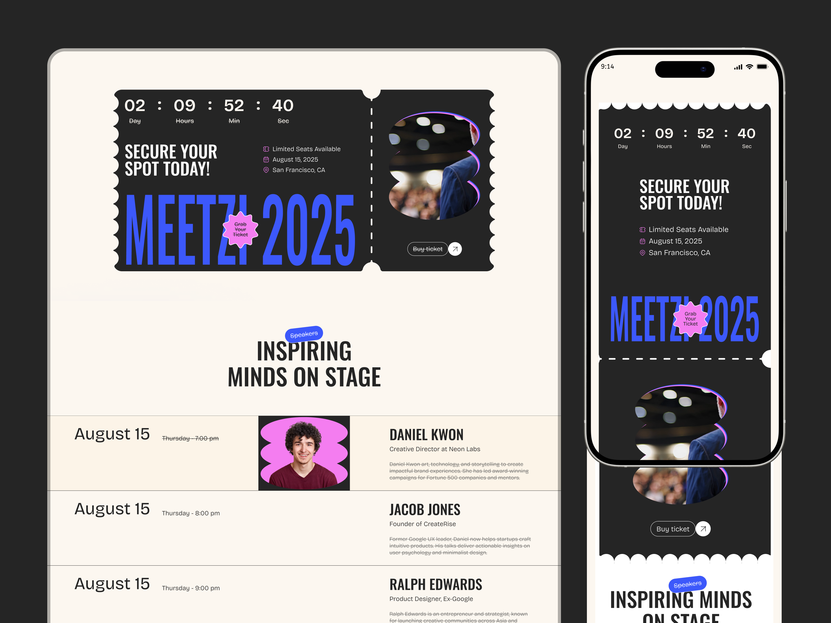 Event booking website - Pricing page design by Nizam on Dribbble