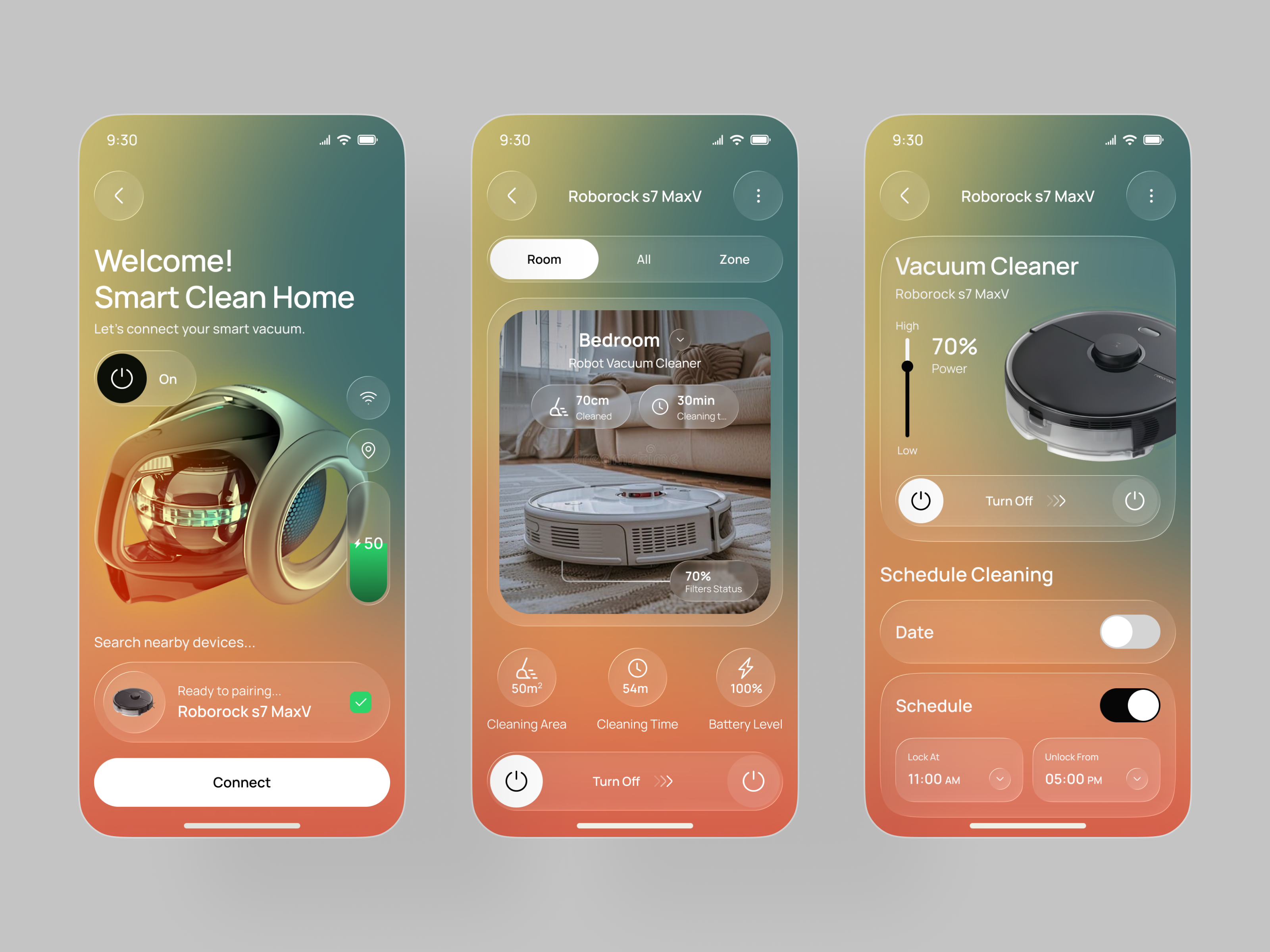 Smart Home App by Fazlur Rahman on Dribbble