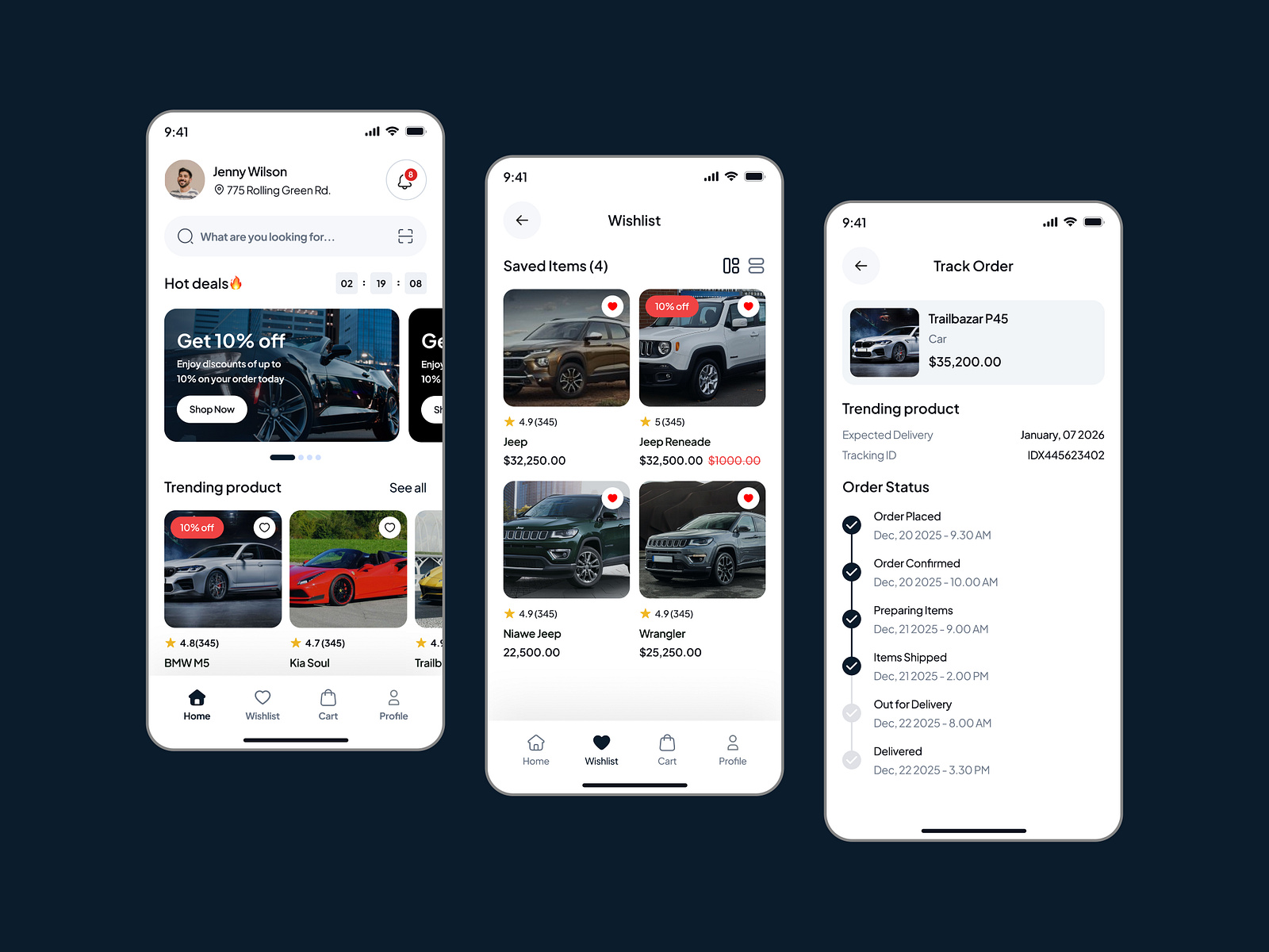E-Commerce Car Buying App by Shakib Hossain on Dribbble