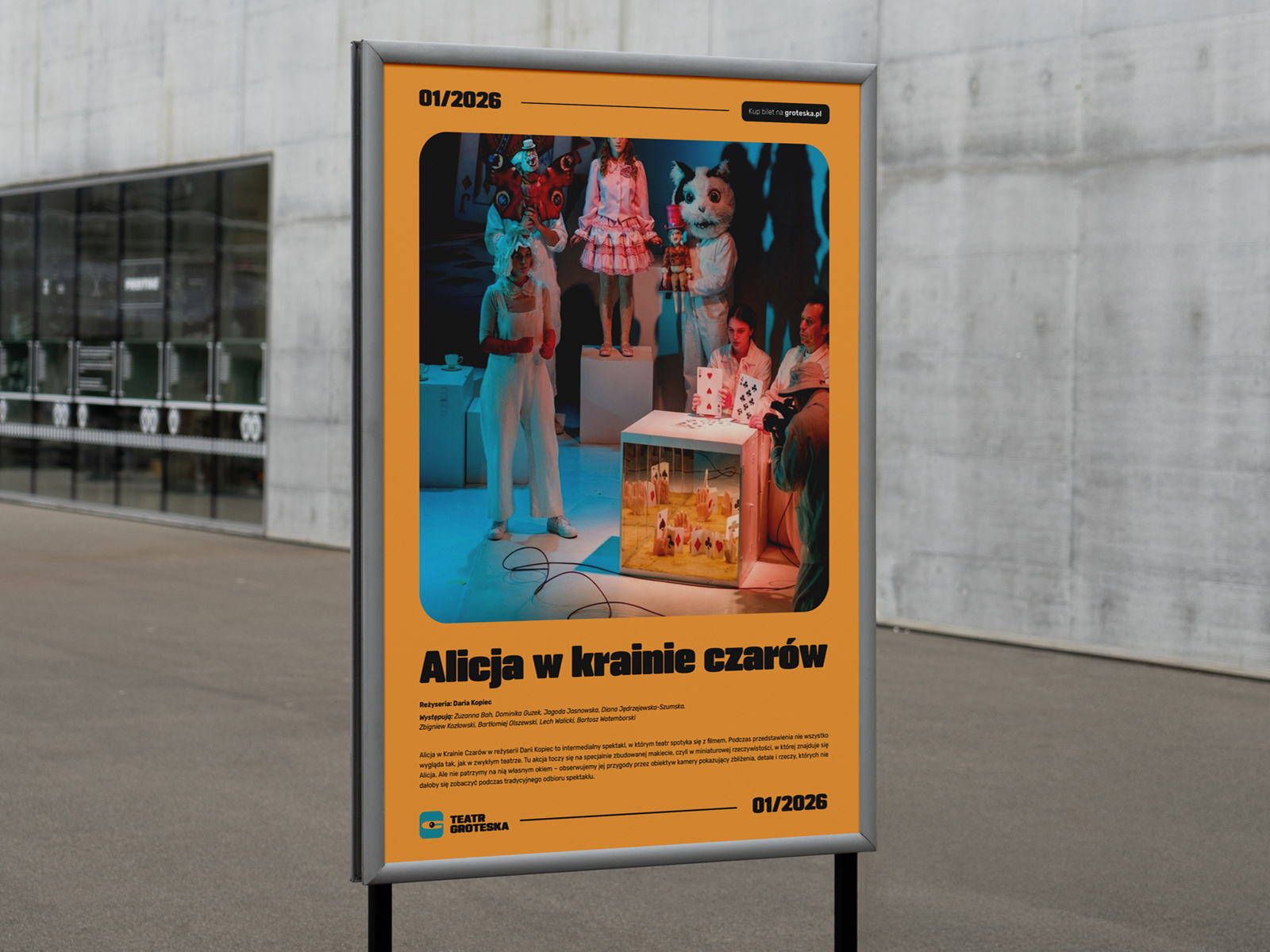 Visual identity concept created for Groteska Theatre by Mr.Mockup™ on ...