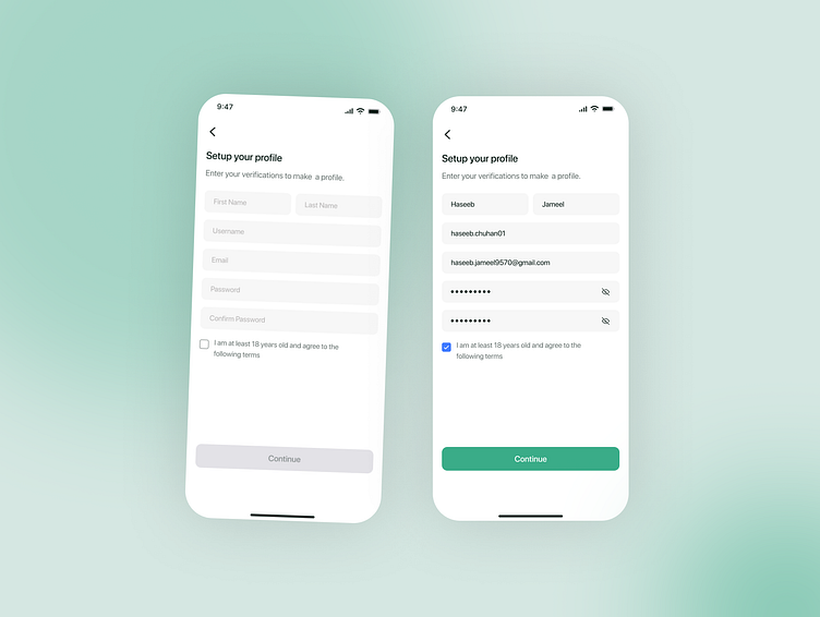 Profile Setup UI by UI Ants on Dribbble