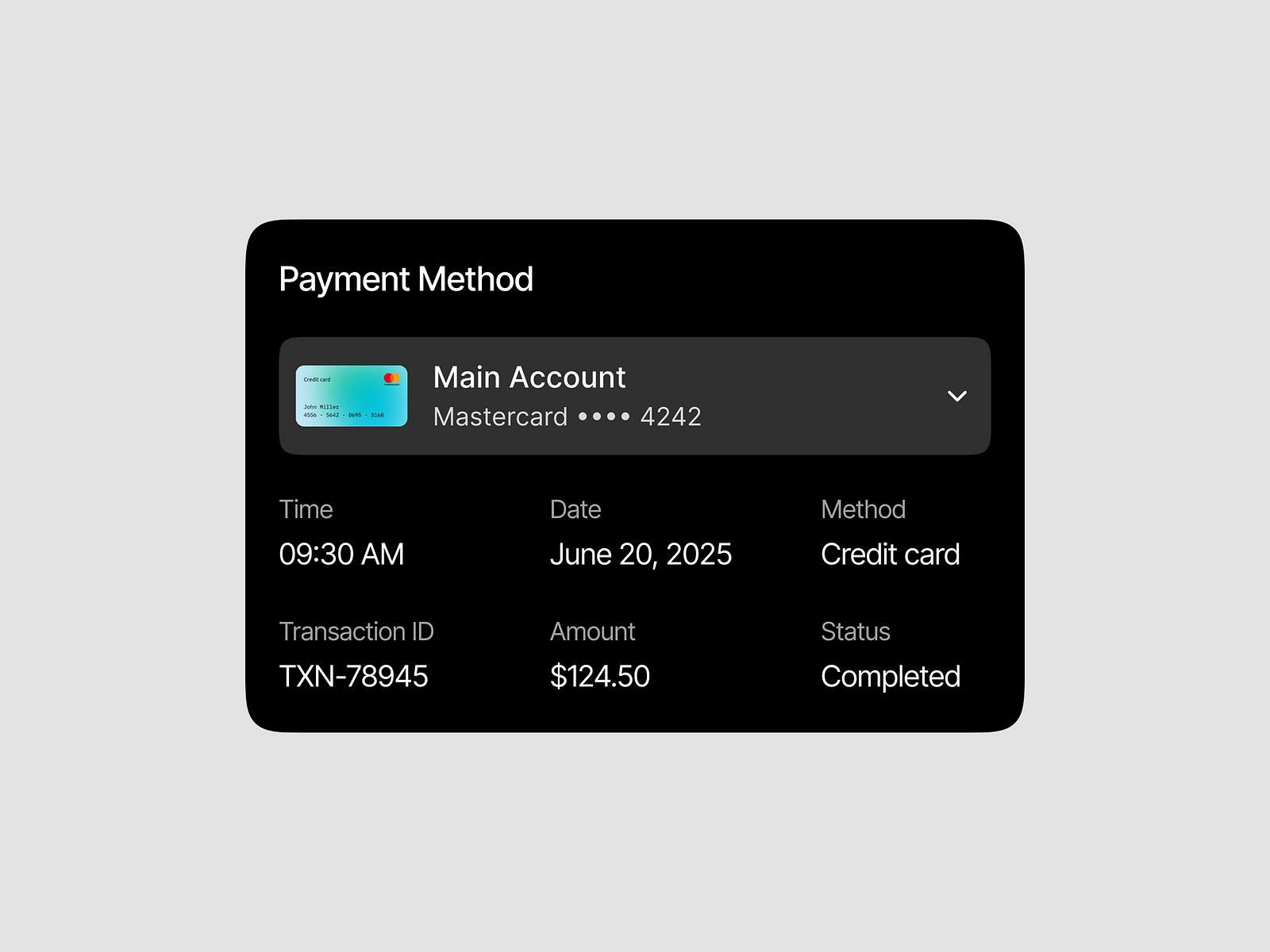Payment Method UI by Vera on Dribbble