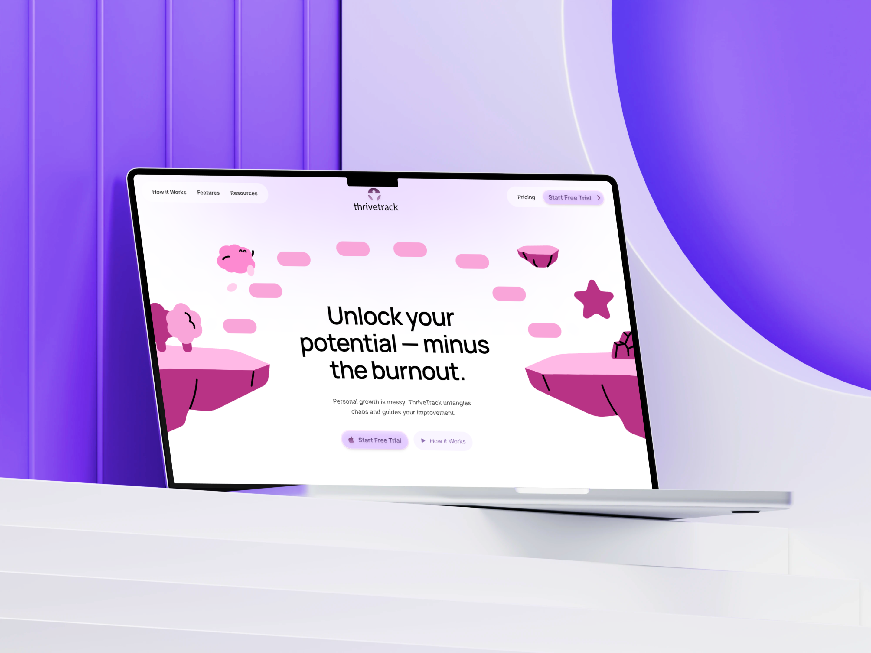 ThriveTrack: AI-Powered Personal Growth Website Landing Page by ...