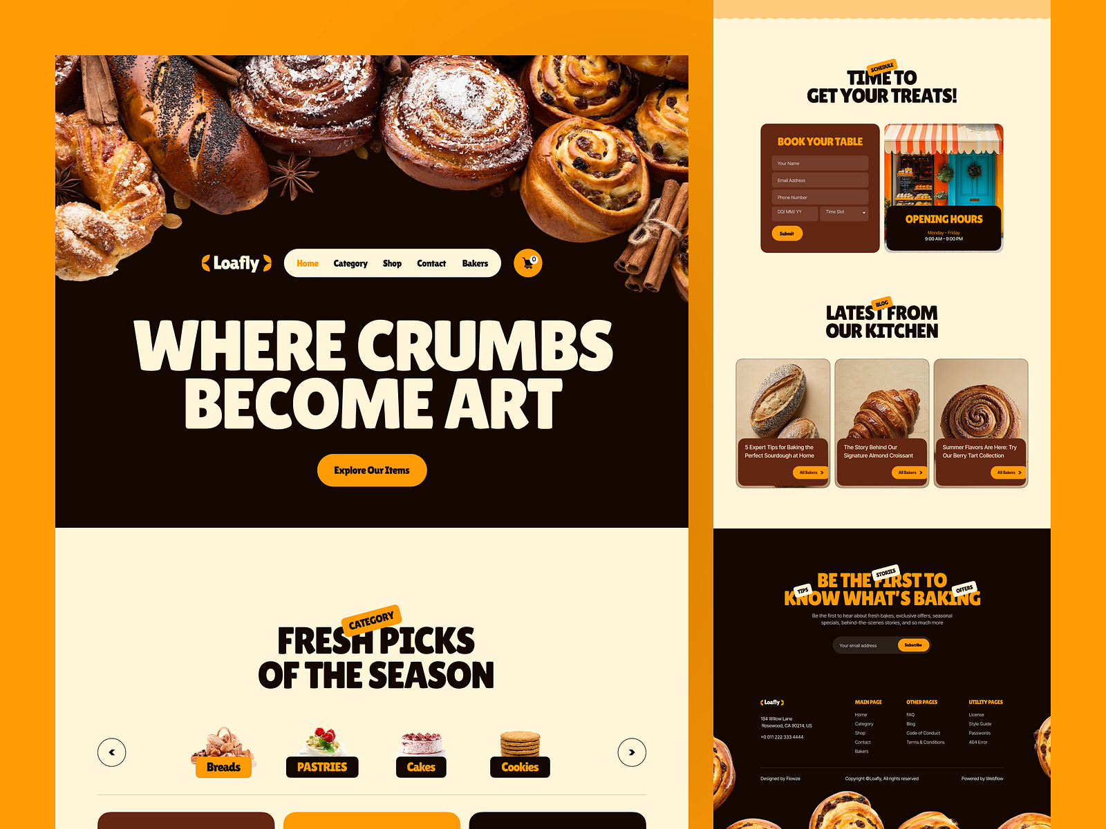 Loafly – Artisan Bakery Website UI/UX Design by Panze - UX Design ...