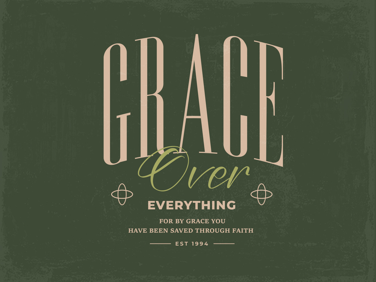 Grace Over Everything Tshirt | Vintage Christian Typography Art by ...