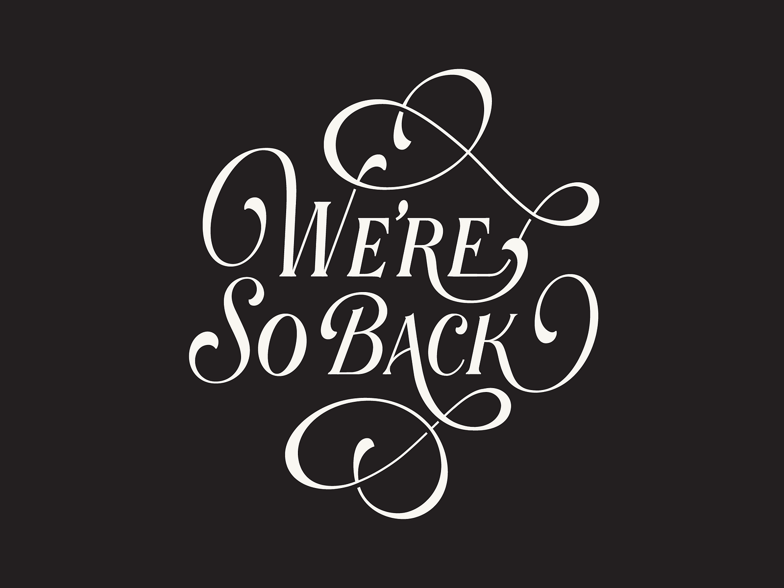 We're So Back by Rachel Gillespie (Seer Design Co.) on Dribbble