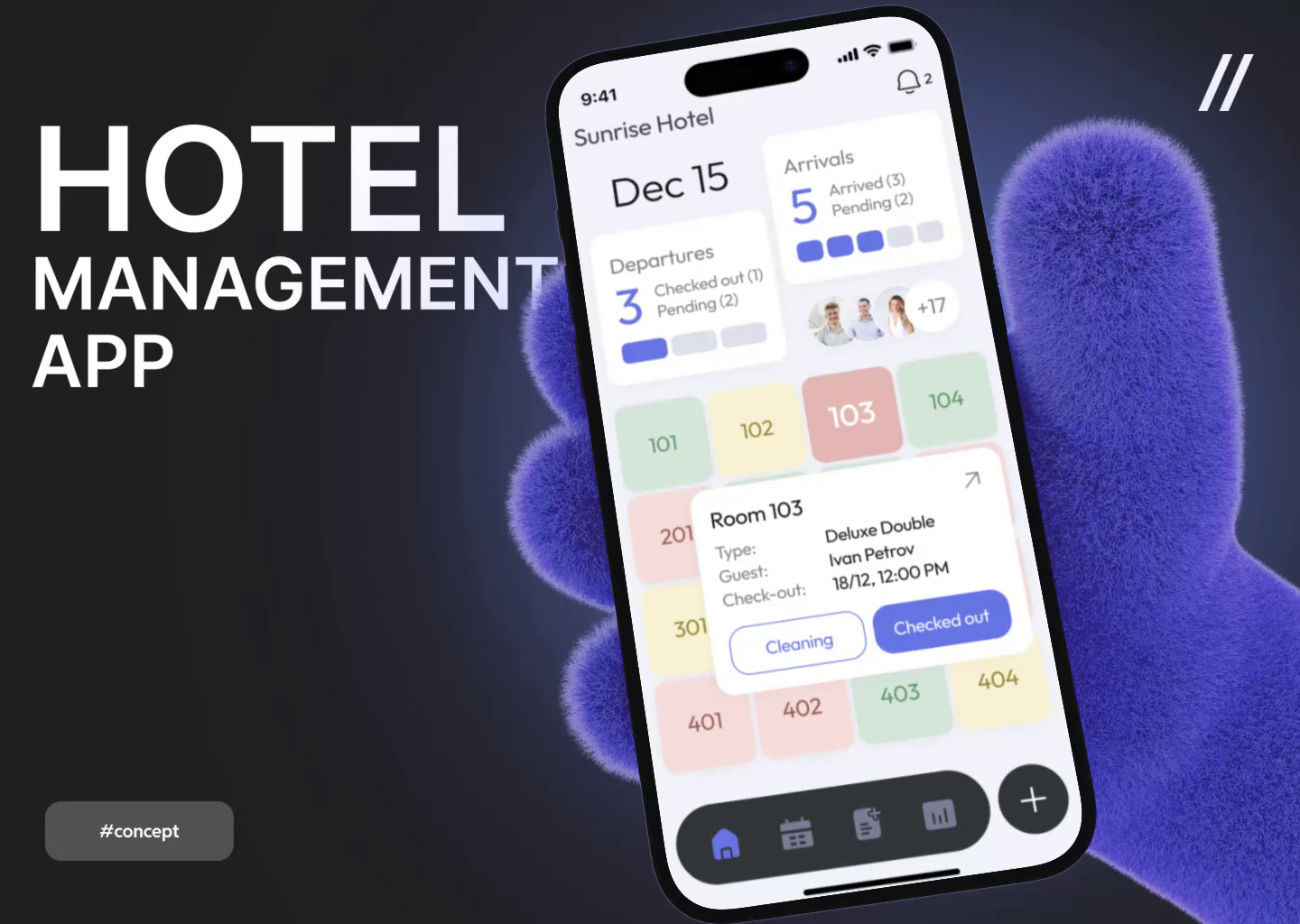 Hotel Management Mobile iOS App Design by Purrweb UI/UX Agency on Dribbble
