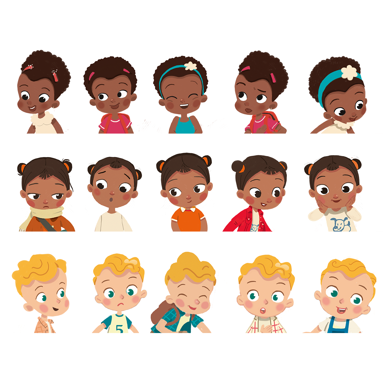 Character designs by Manuela Gutierrez Montoya on Dribbble