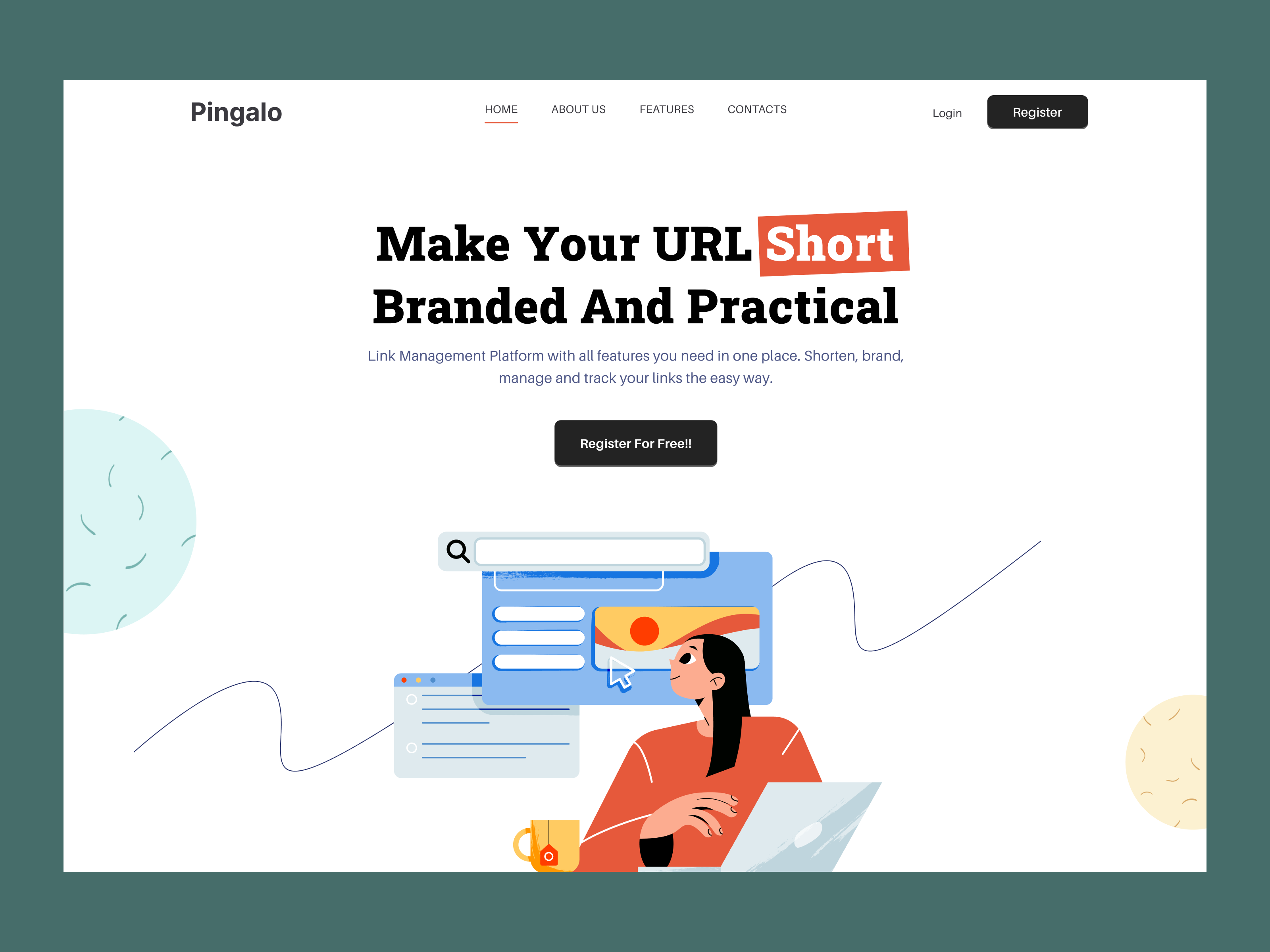 High-Converting AI URL Shortener Landing Page by Nishar Multani on Dribbble