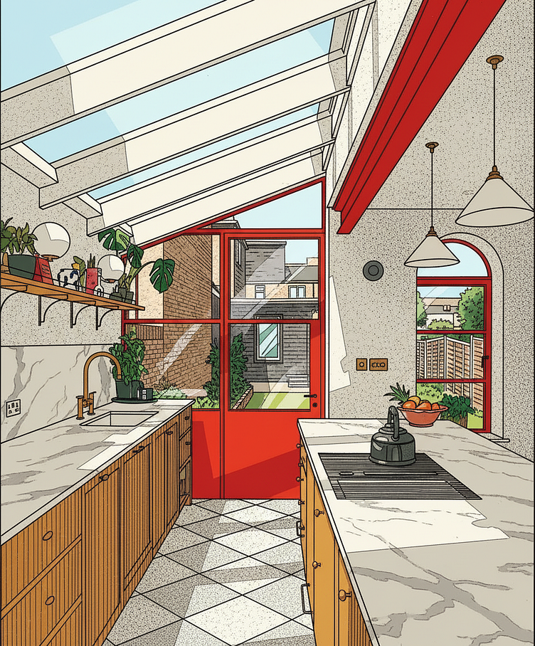 Interior Design - Illustrated by Nooshin Firoozbakhsh on Dribbble