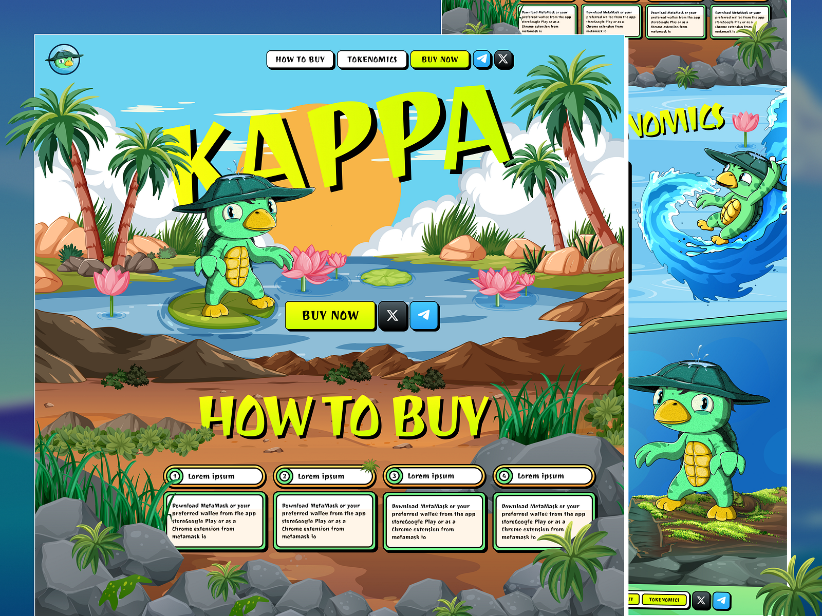 KAPPA - Meme Coin Website by Foysal 🔥 on Dribbble