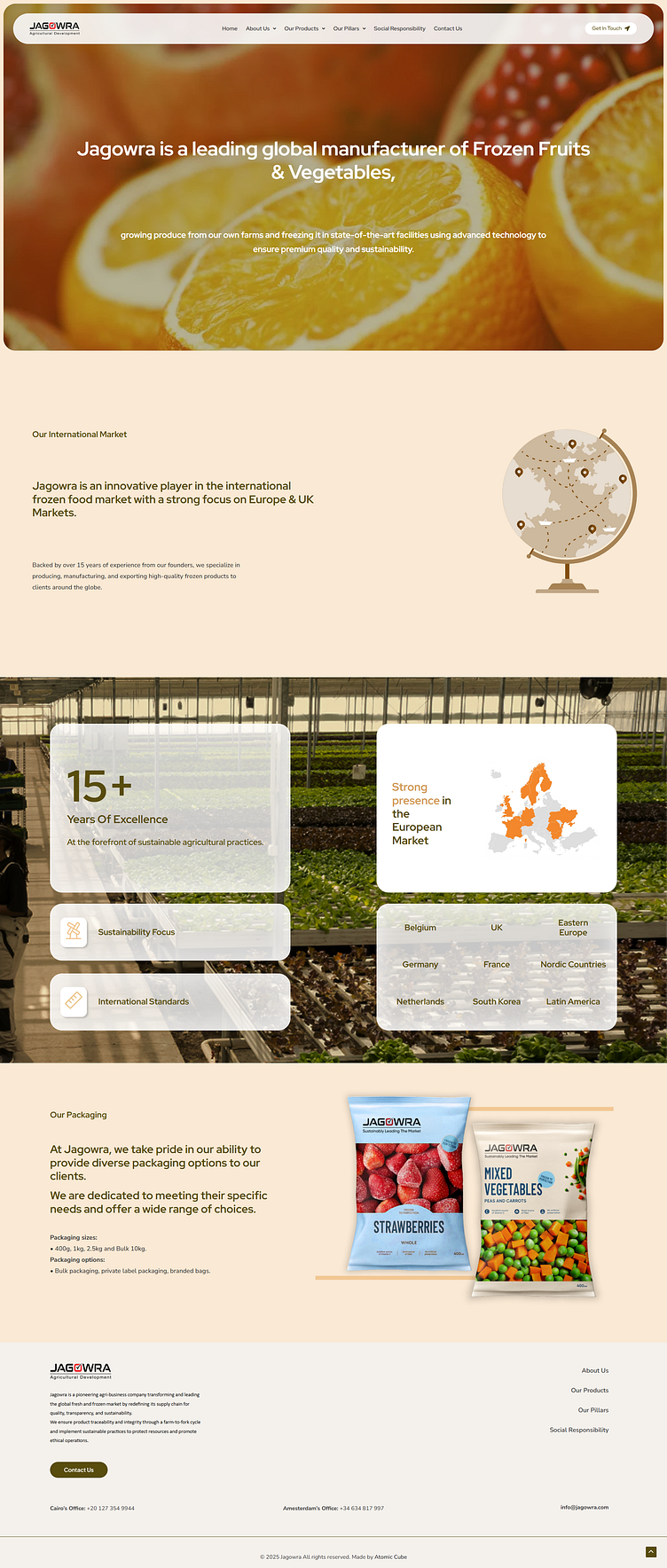 Smart Agriculture Website by Farah Rushdy on Dribbble