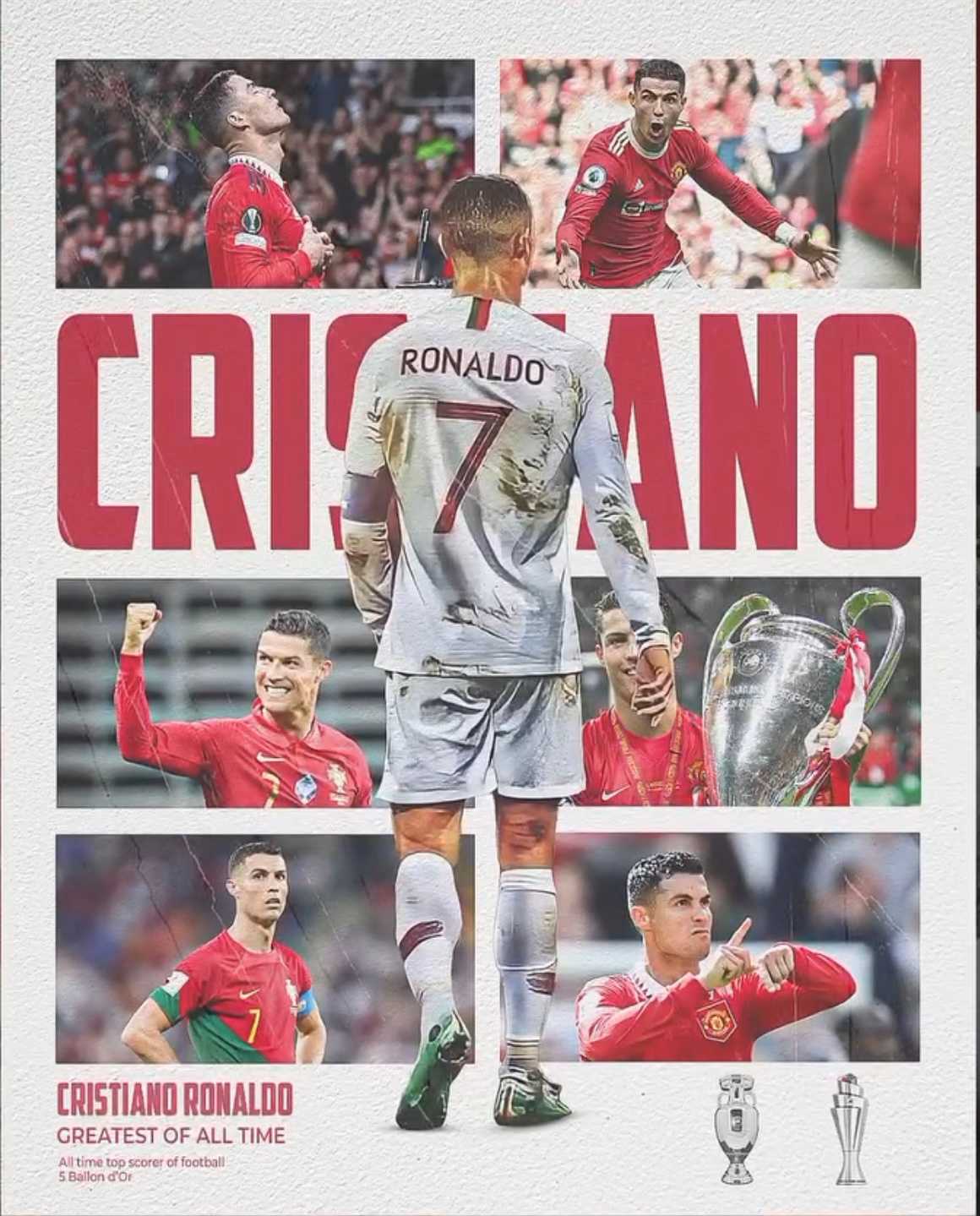 Cristiano Ronaldo Portuguese Football Player Poster Design. by Anayat ...