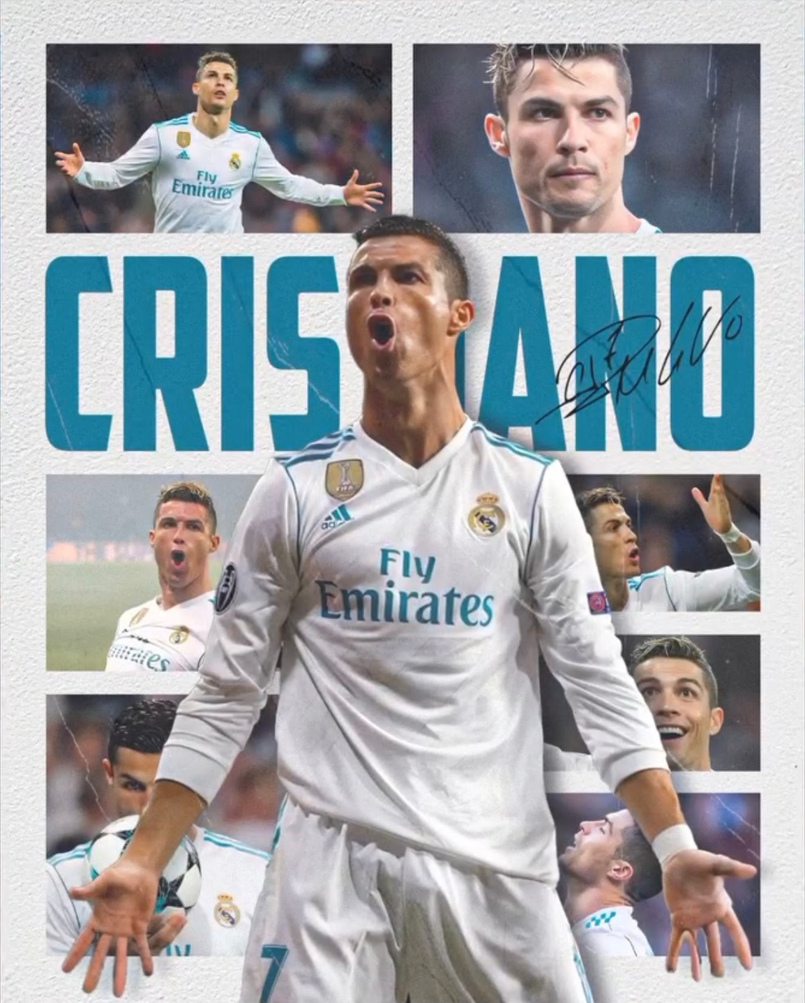 Cristiano Ronaldo Poster with Dynamic Motion Graphics Style. by Anayat ...