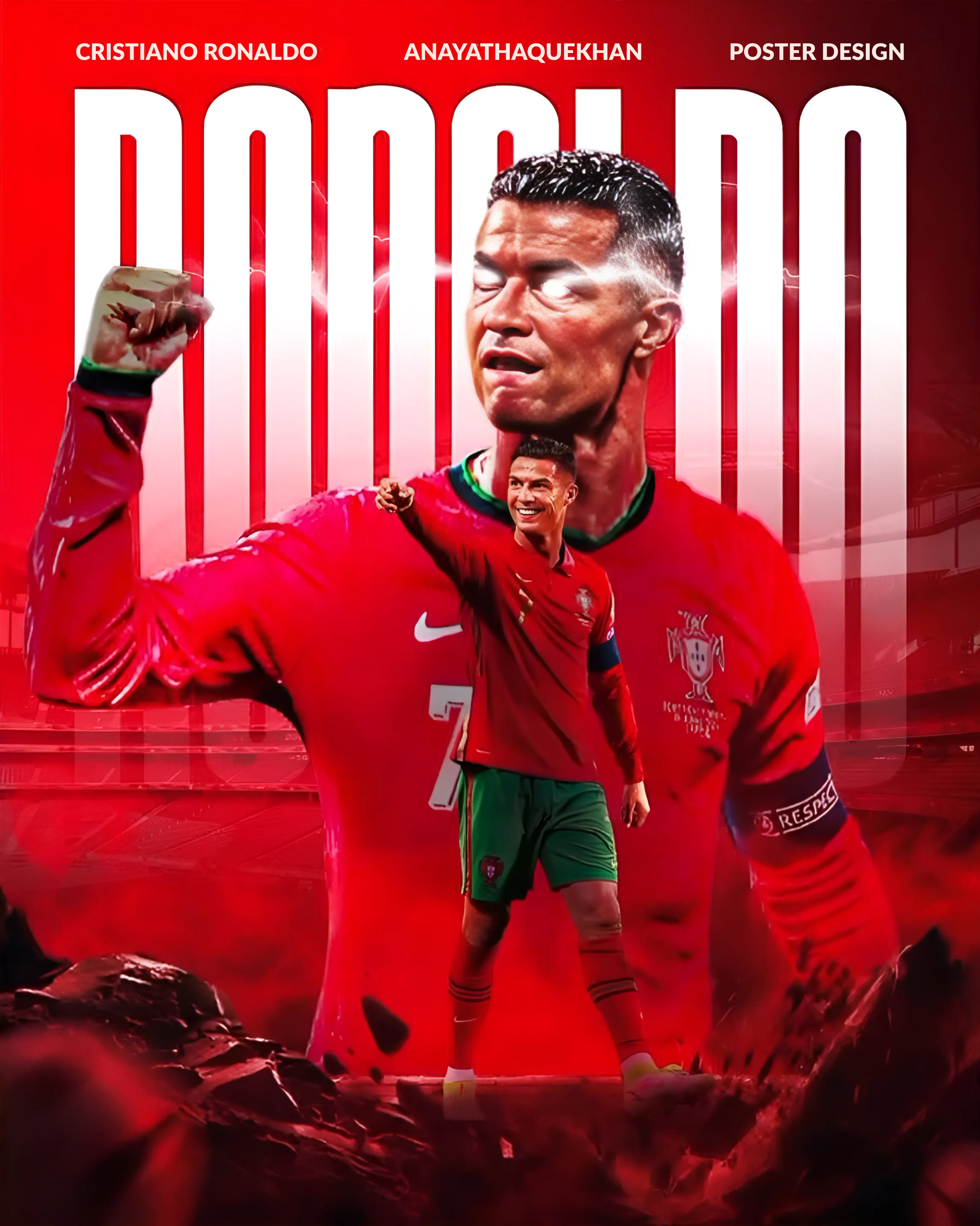 Cristiano Ronaldo Poster Design Inspired by Portuguese Football. by ...
