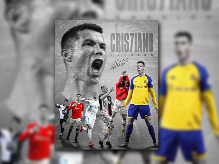 Cristiano Ronaldo FC Al Nassr Graphic Poster for Football Lovers by ...