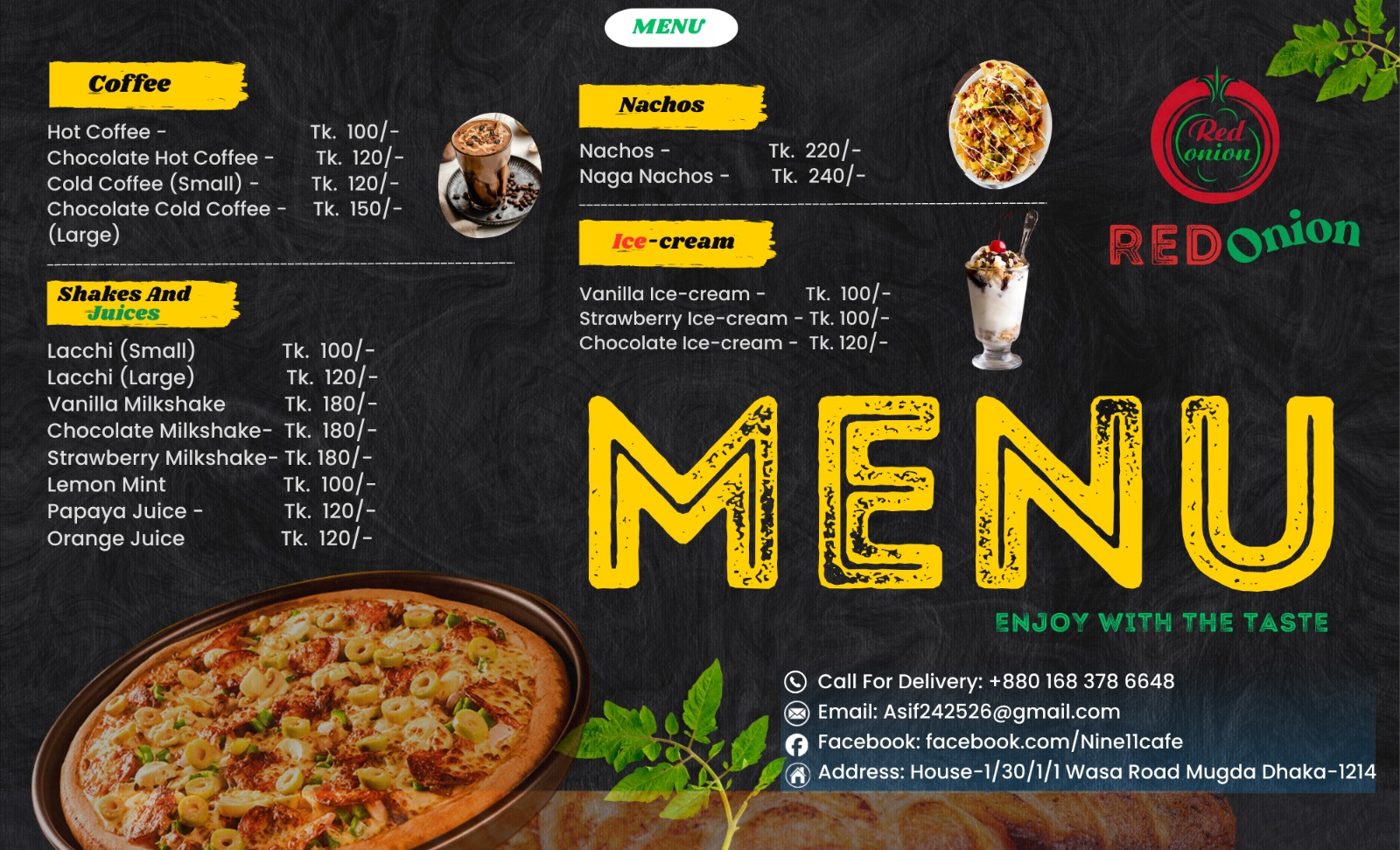 Real Client Project Cafe Menu Design by MF Design Zone on Dribbble