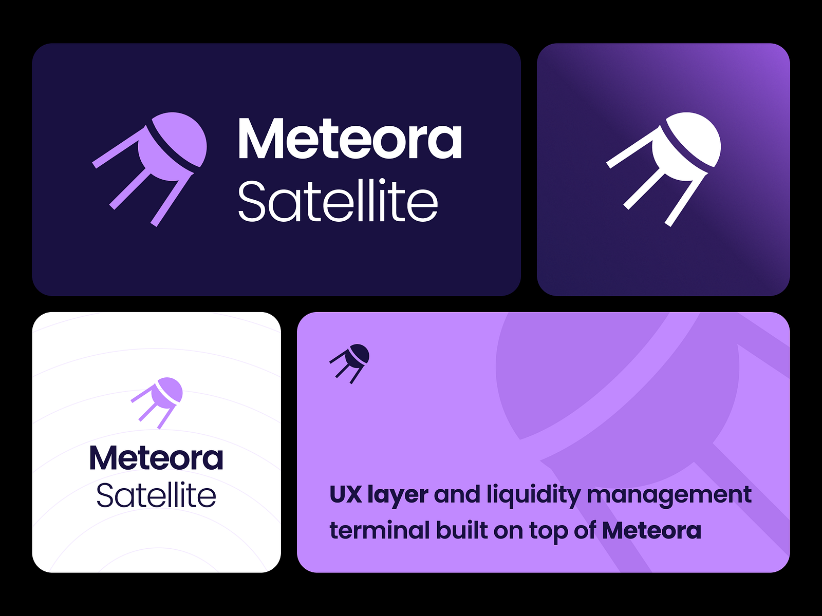 logo design for meteora satellite project by Avnabov Dmytro on Dribbble