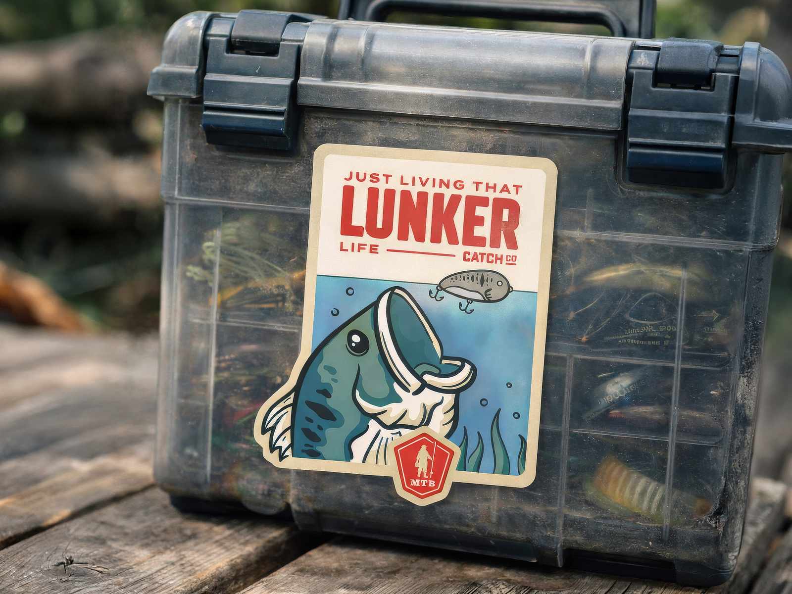 Mystery Tackle Box Sticker: Lunker Life by James Pruitt on Dribbble