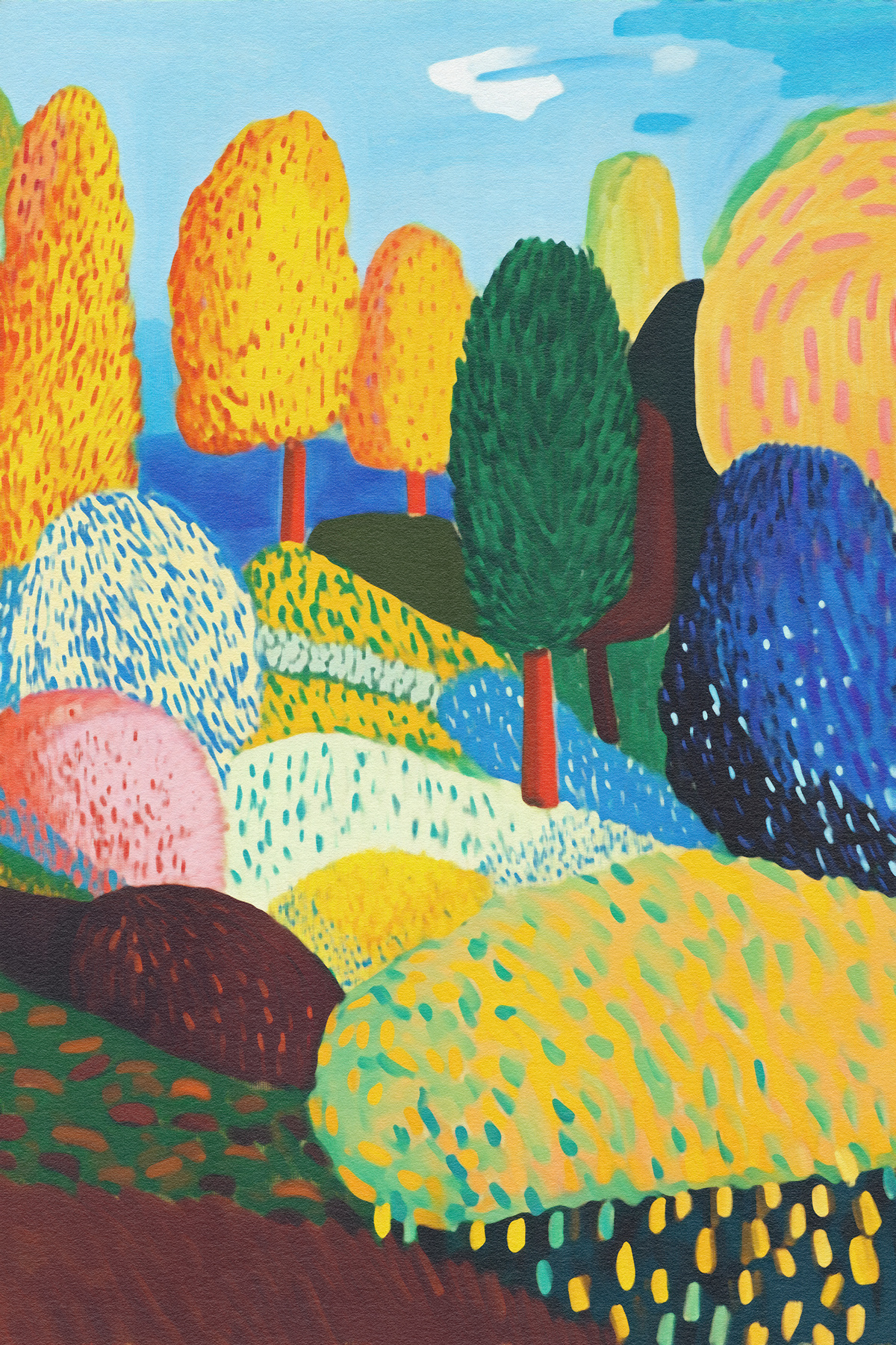 Whimsy in Bloom: Colorful Landscapes of Joyful Abstraction by ...
