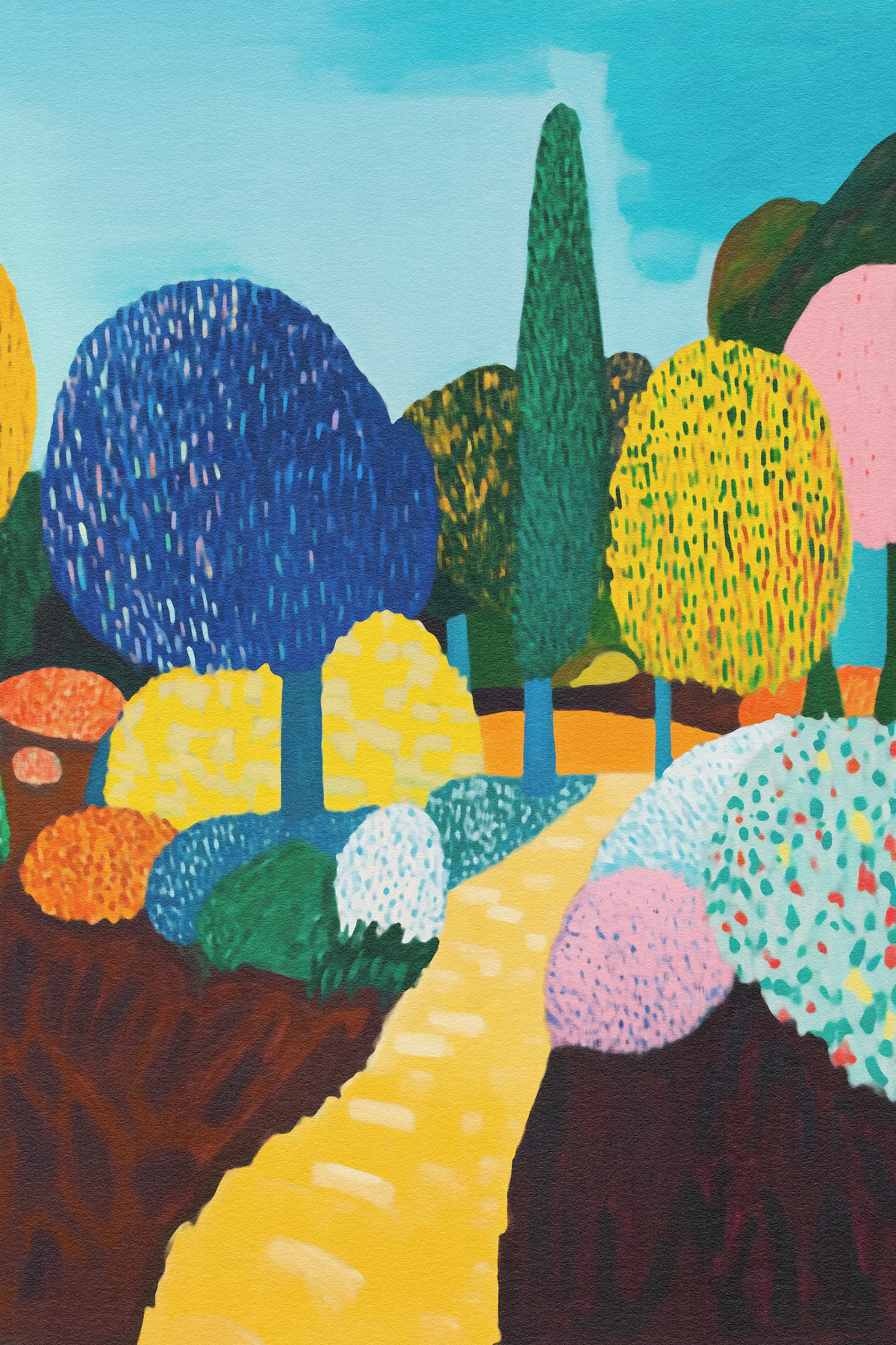 Whimsy in Bloom: Colorful Landscapes of Joyful Abstraction by ...