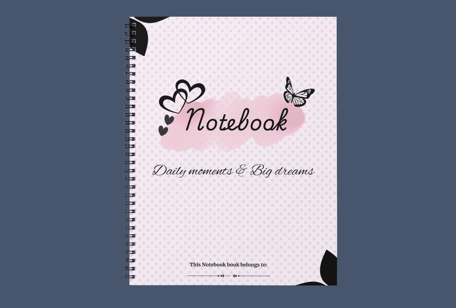 Professional printable Pink Aesthetic Notebook by Mabroka Khalid on ...