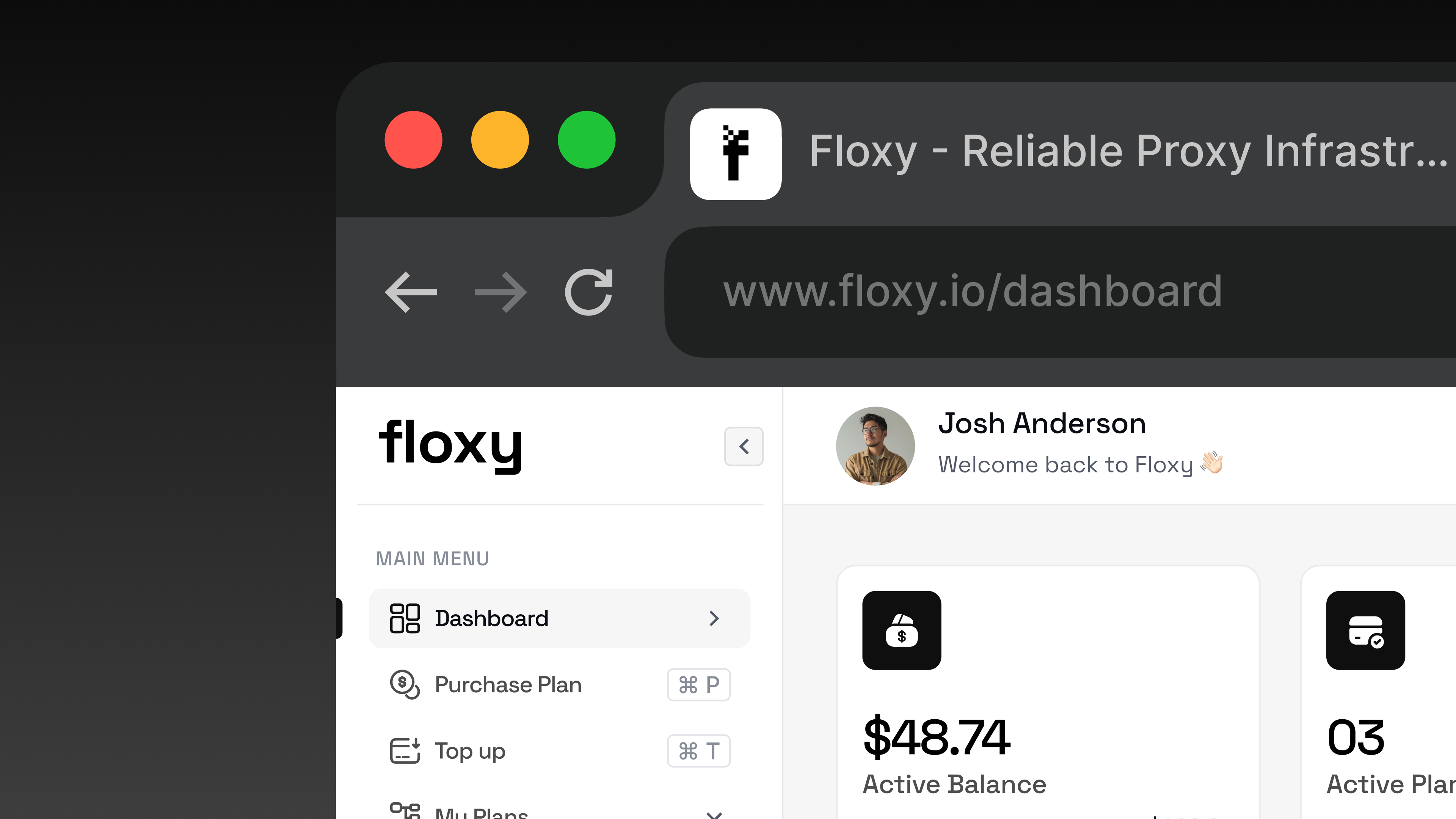 Floxy - Proxy Dashboard Design by Dominik Mészáros on Dribbble