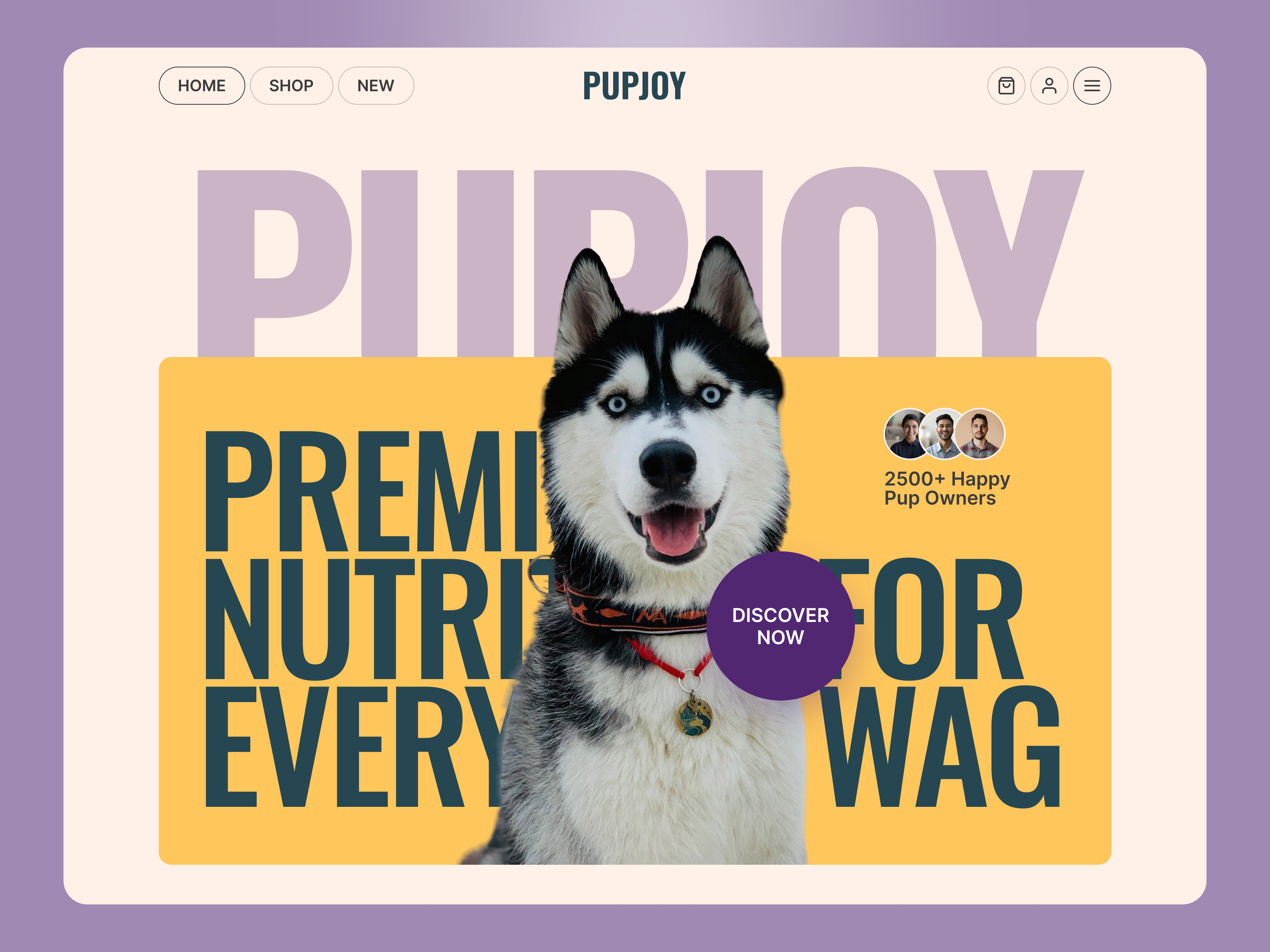 Dog Food Landing Page UI - Pet Care E-commerce Website Design by Peno ...