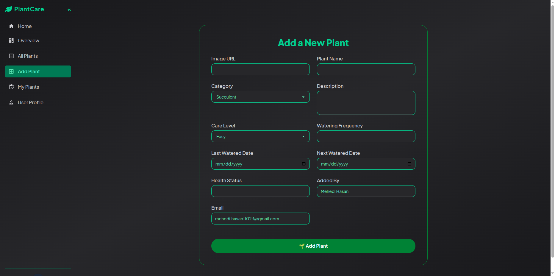Plants Care Frontend Design by Mehedi Hasan on Dribbble