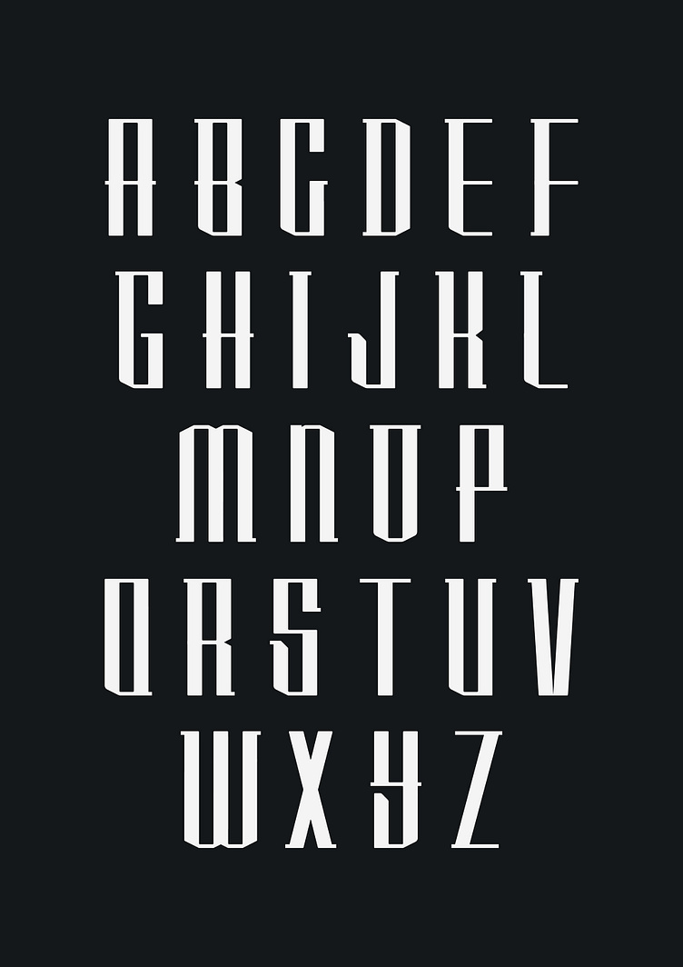 Font Design by ana mumladze on Dribbble