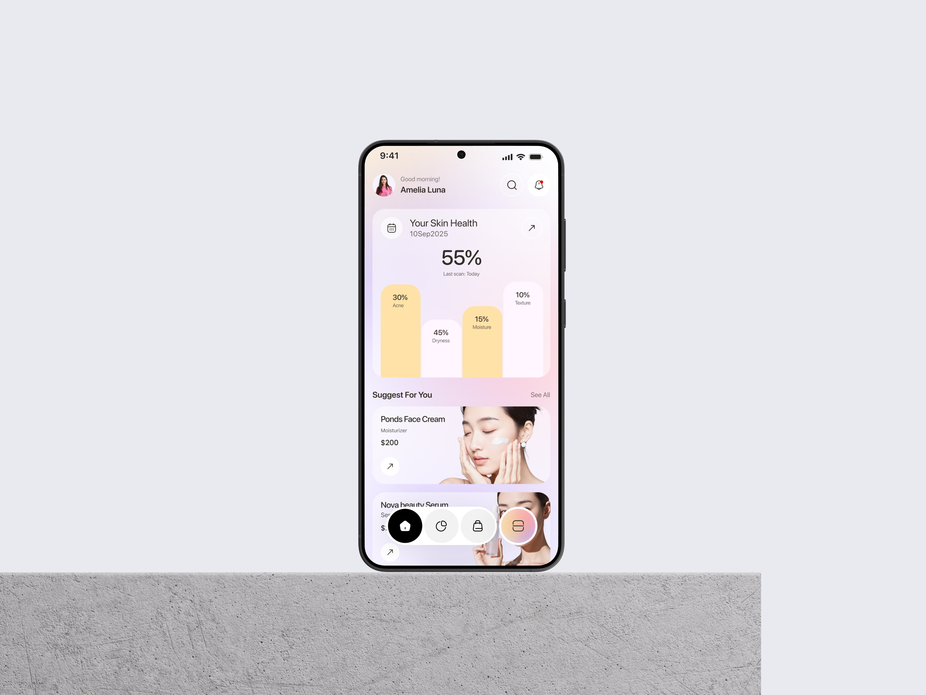 Skincare Mobile App by Sujon Hossain on Dribbble