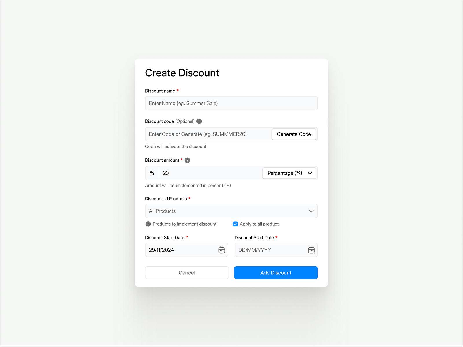 Discount Form Design by Taskim Adib on Dribbble