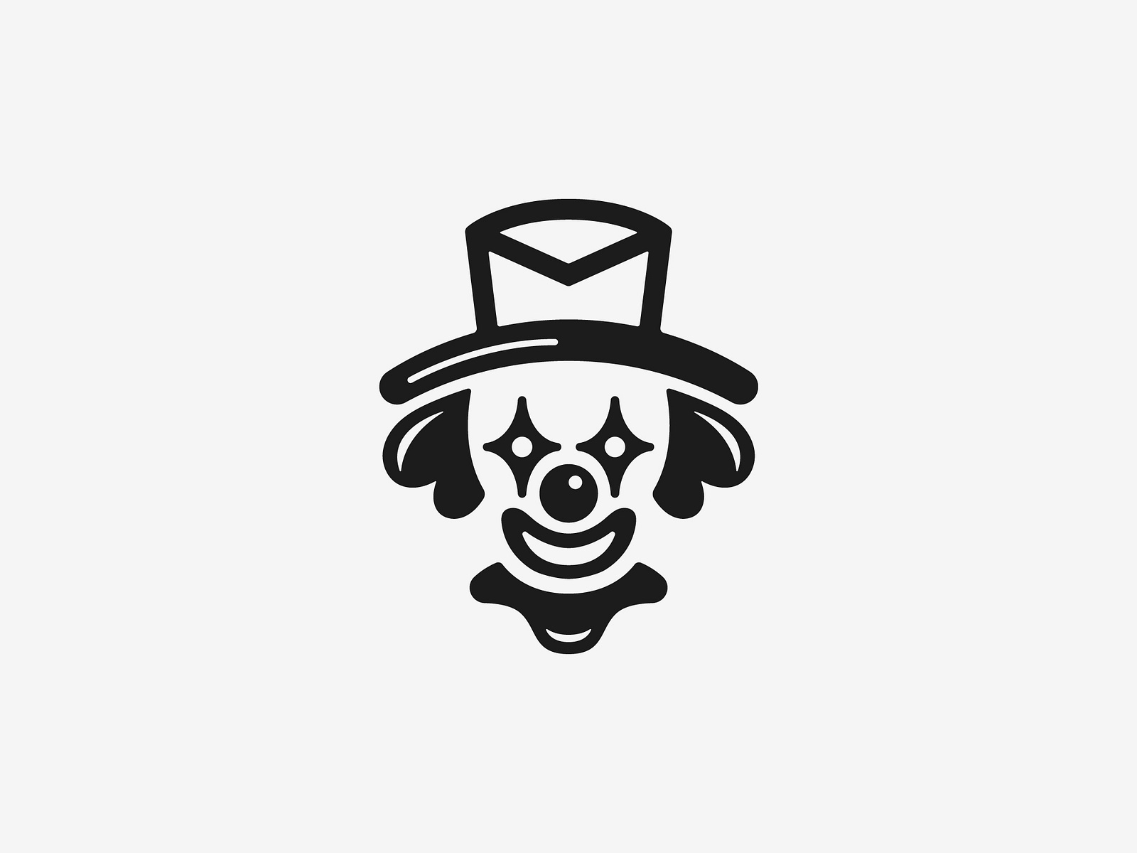 Clown Email Hat Logo by Exotic Logo on Dribbble