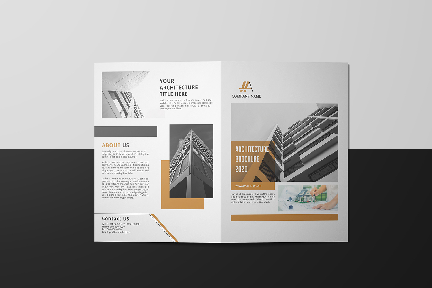 Architecture Brochure Template by Mukhlasur Rahman on Dribbble