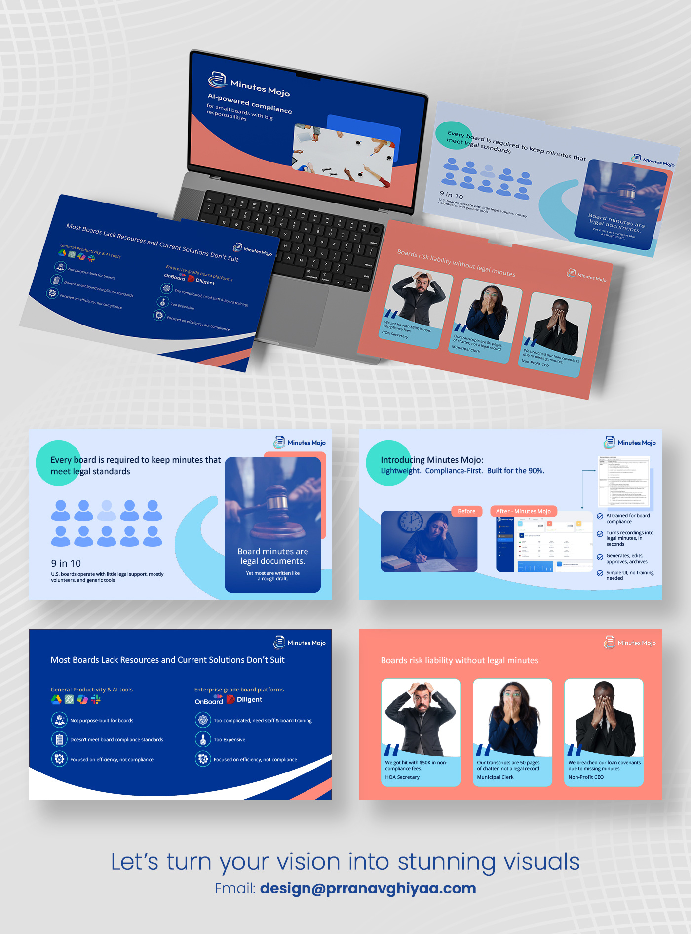 Minutes Mojo | Pitch Deck Presentation by Prranav Ghiyaa on Dribbble