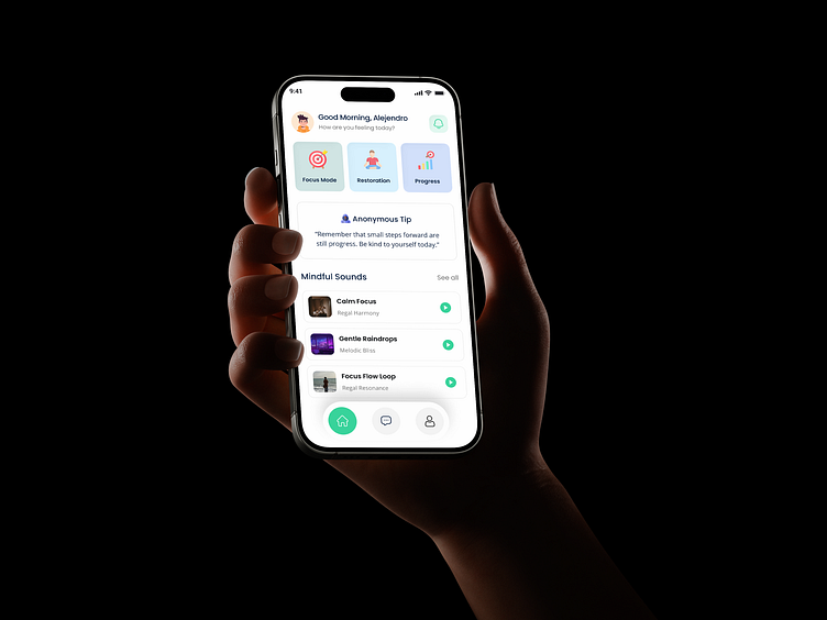 🧠 MindGuardian – Mental Health & AI Chat Mobile App UI Design by ...