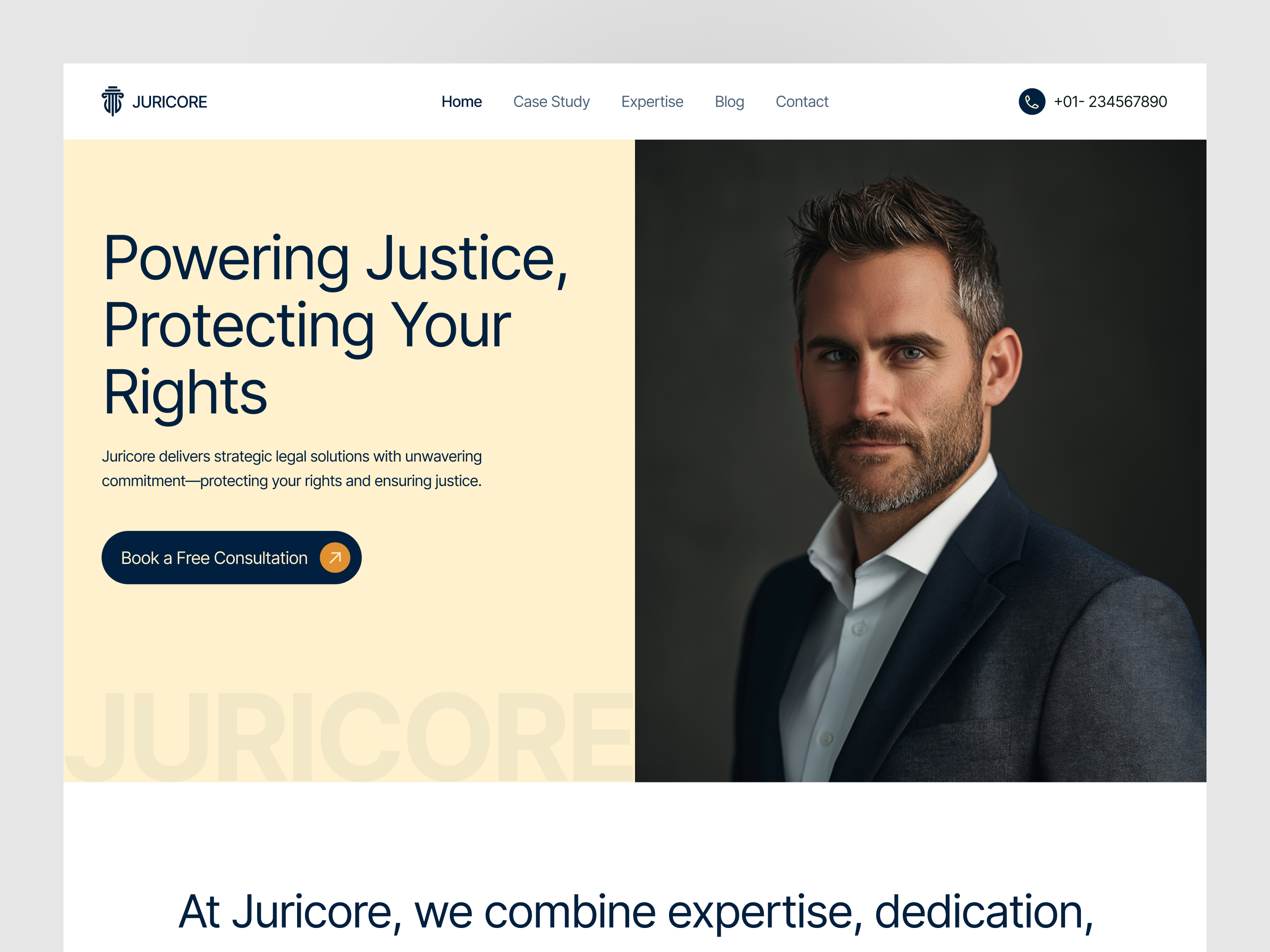 Lawyer & Legal Services Website UI UX Design by Panze - UX Design ...