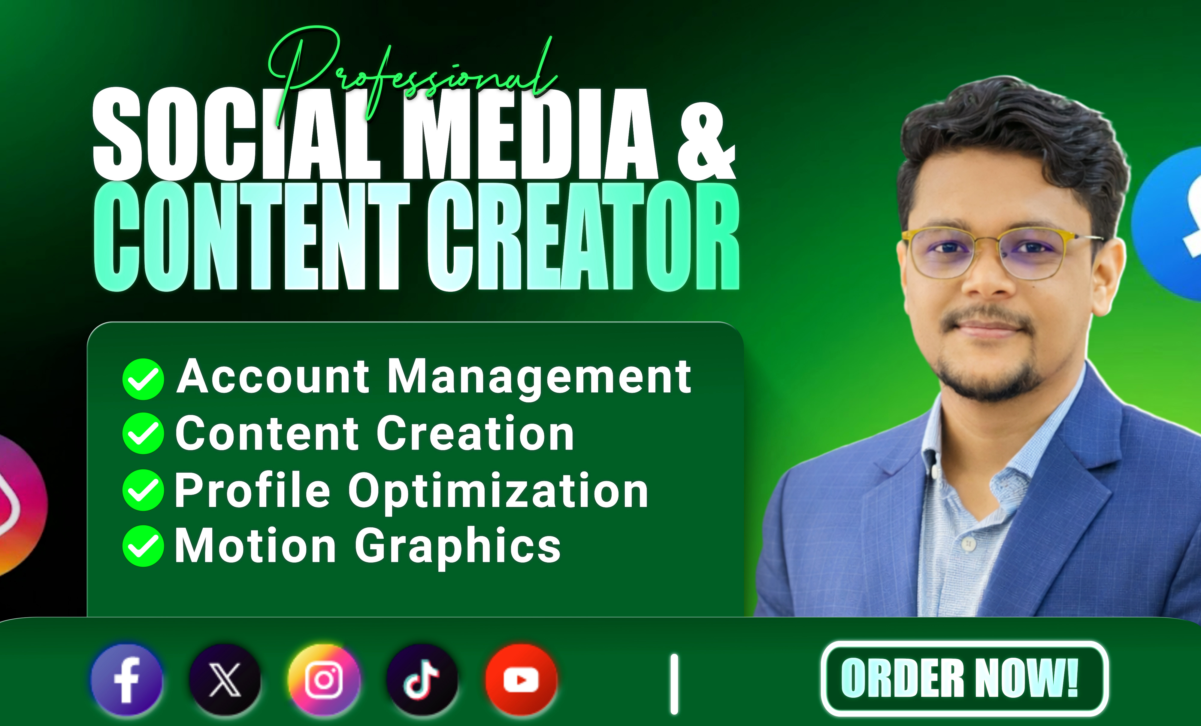 Fiverr Gig Thumbnail Design by Mohammad Shamim Hossain on Dribbble