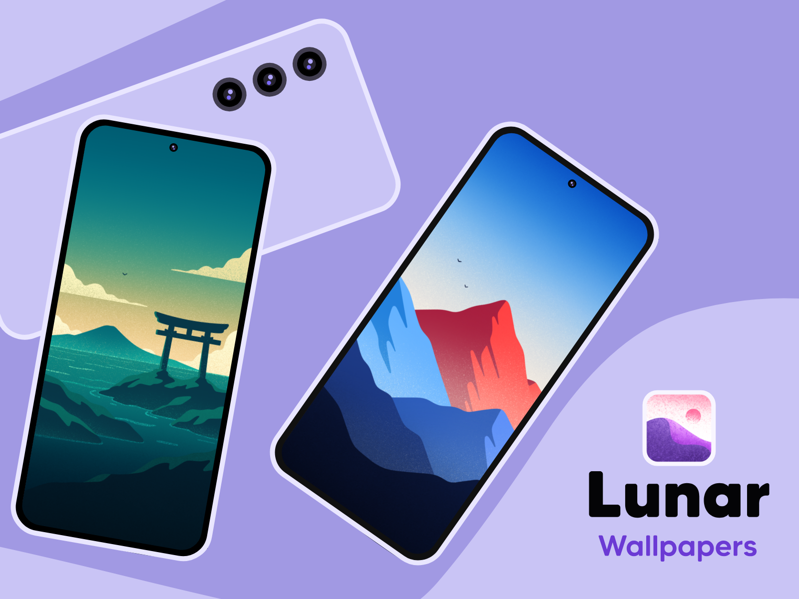 LUNAR WALLPAPERS by Mathy on Dribbble