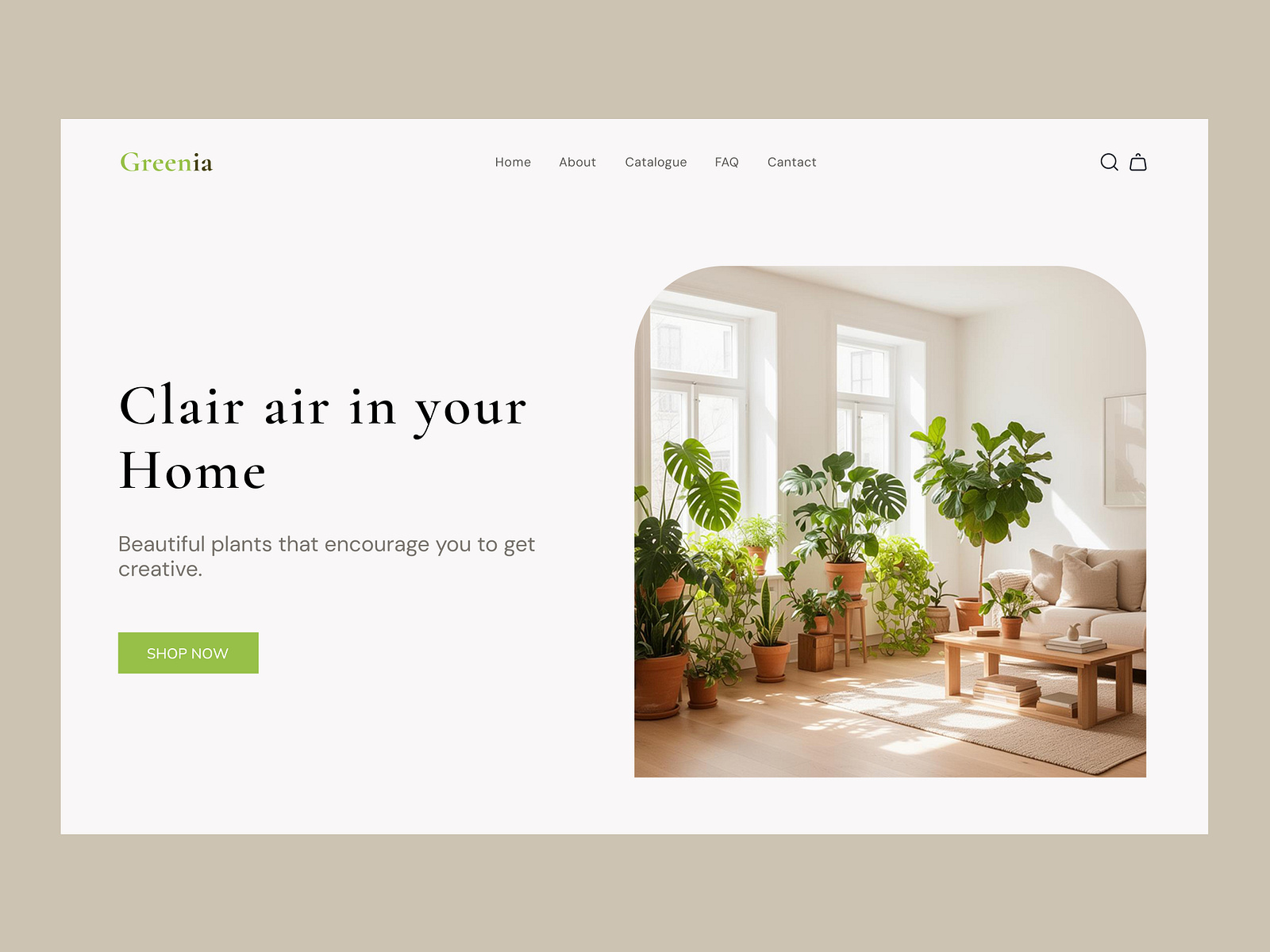 Greenia — Indoor Plant E-commerce Landing Page by Mohamed Amine_Q on ...