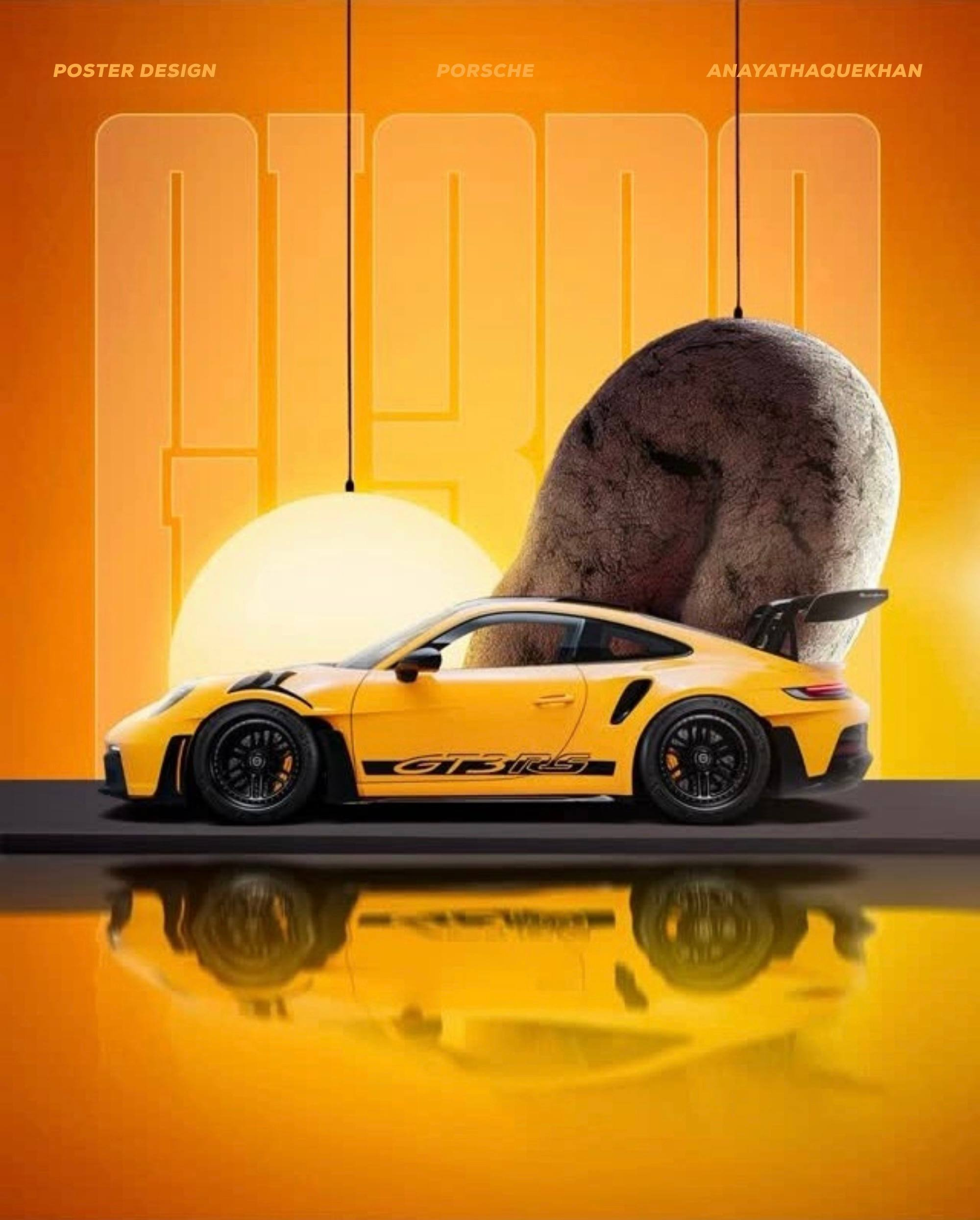 Porsche 911 GT3 RS Poster Design for Car Enthusiasts. by Anayat Haque ...