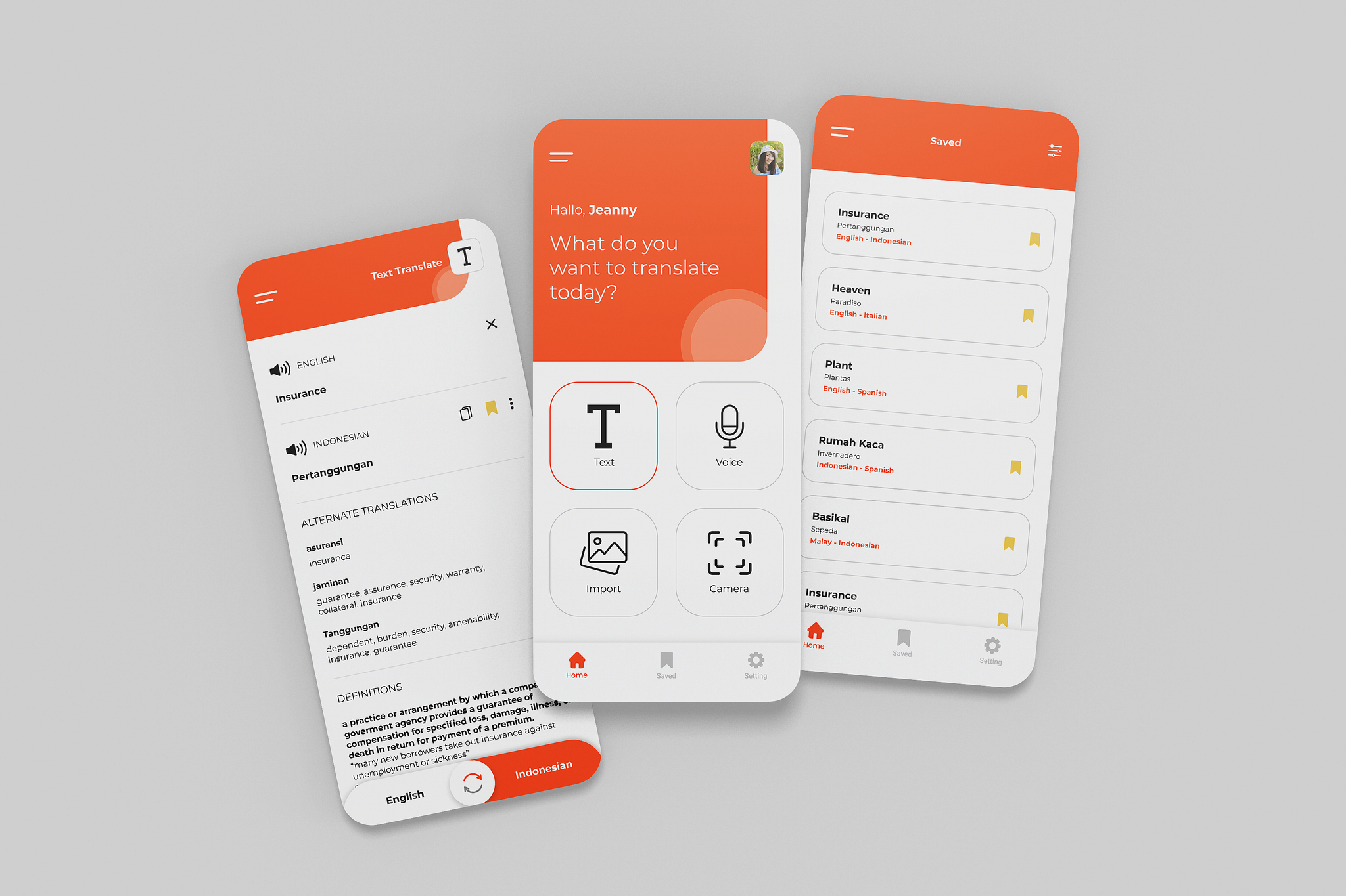 Translate App UI Design | Mobile App UI Design by I Can Infotech on ...