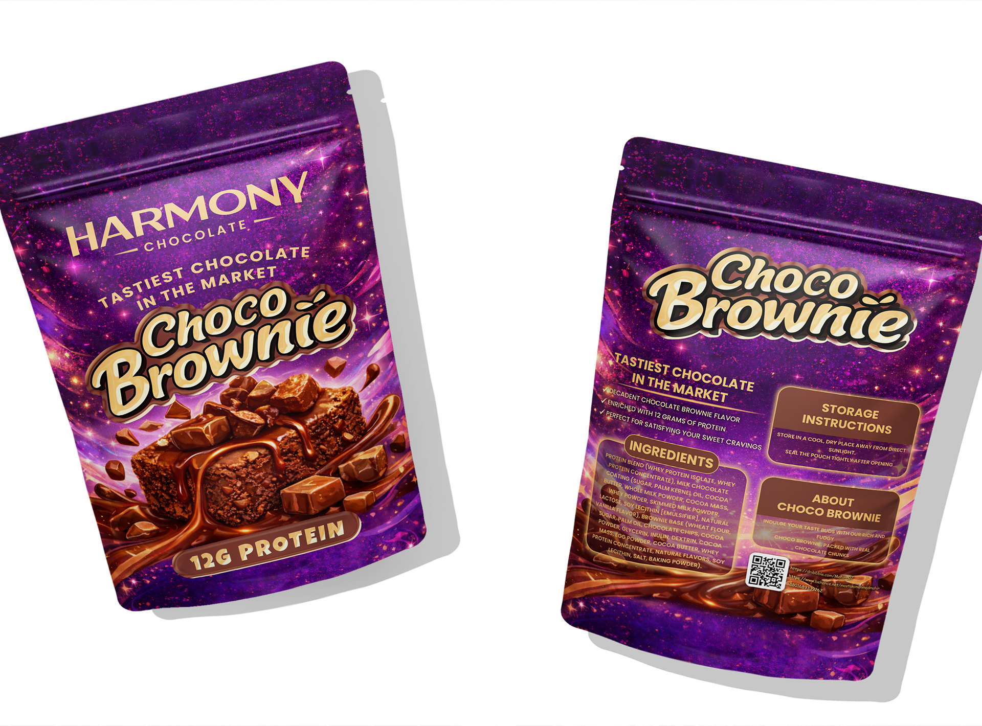 Harmony Branding- Chocolate Pouch Packaging Design by Mostakim Ahmed ...
