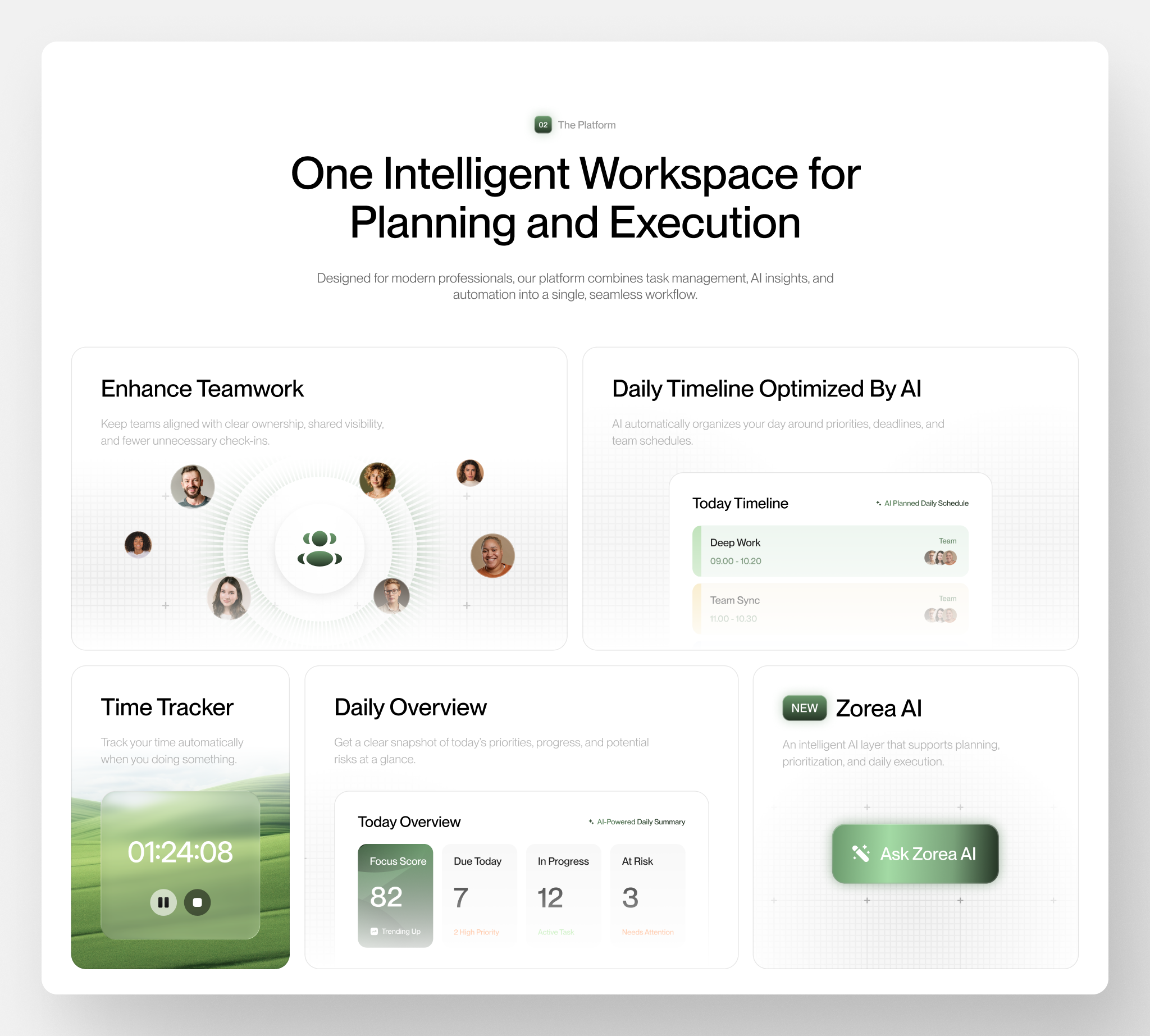 Zorea - AI Saas Productivity Website by Permadi Satria Dewanto for ...