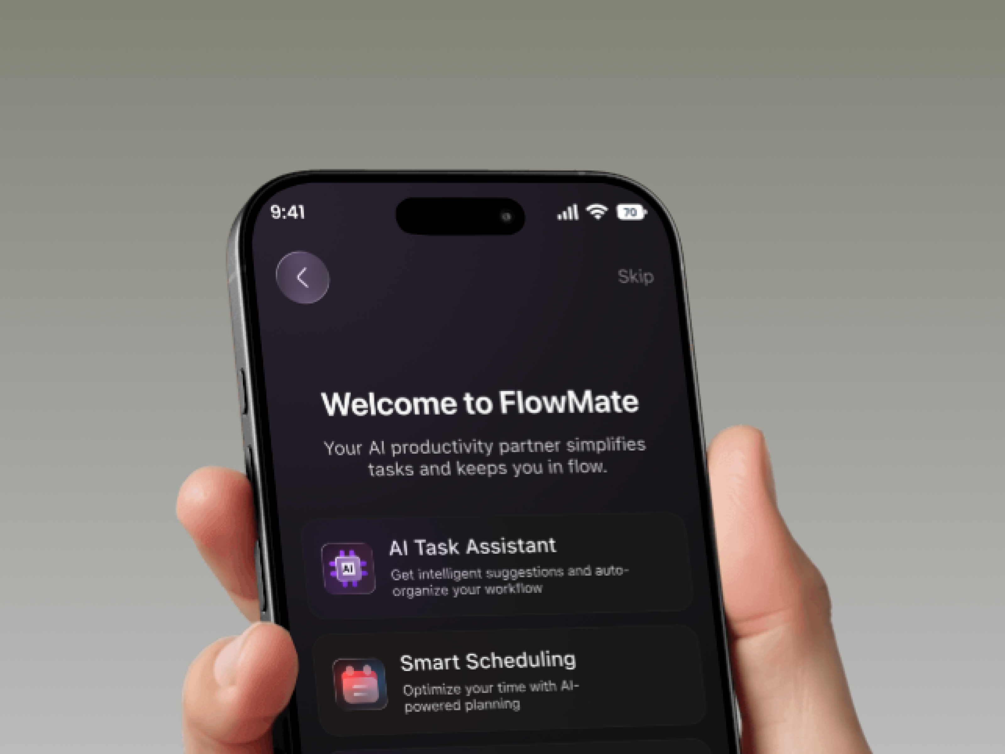 FlowMate – Next-Gen AI Productivity App by Creative Studio on Dribbble