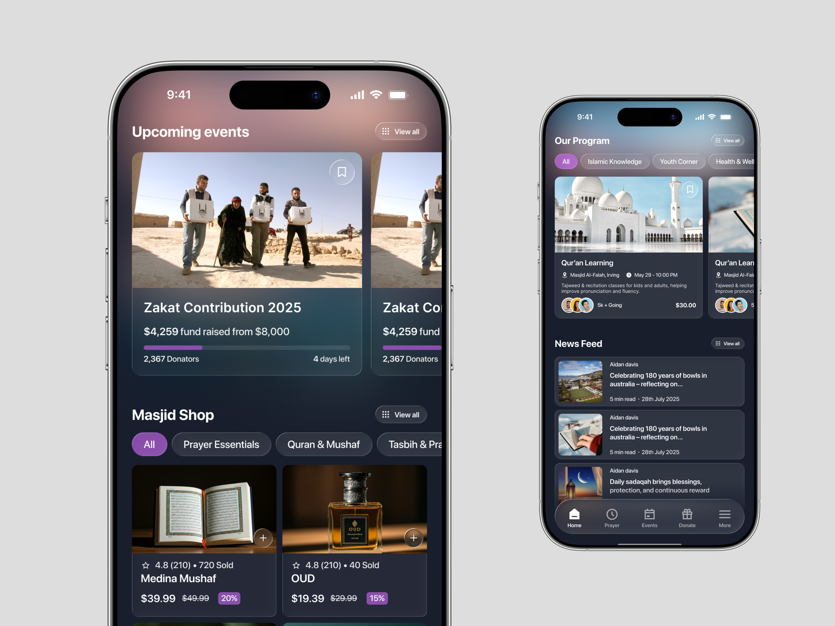 MasjidHero — Islamic Mobile App Design for Mosque Prayer by Wavespace ...