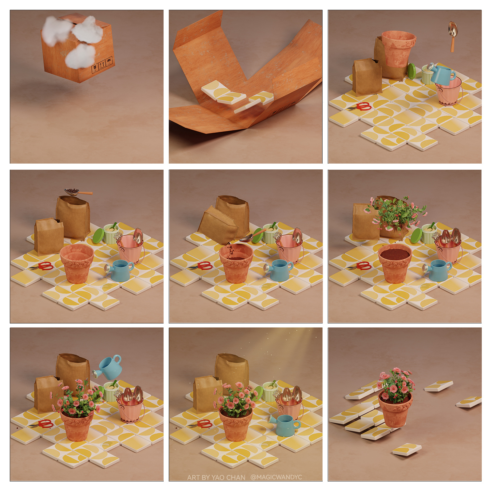 Sunlight Delivery by Yao Chan on Dribbble