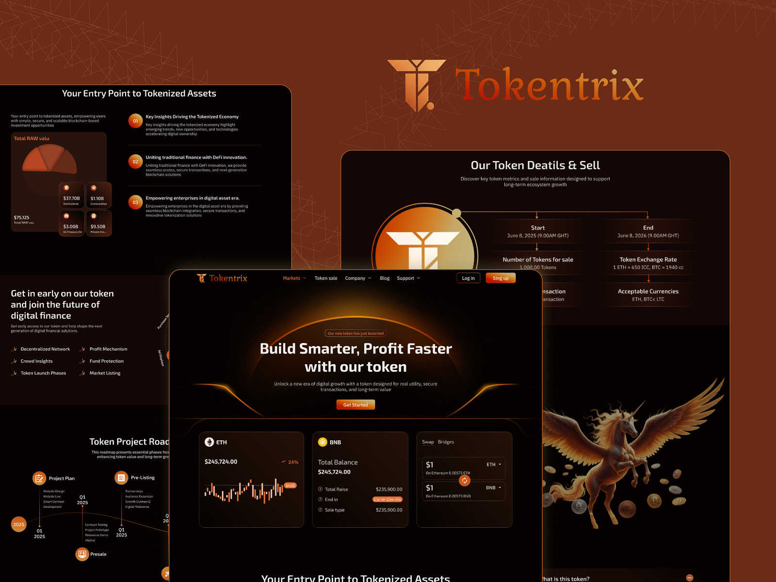 Tokenrix — Web3 Token Security Landing Page by Locknath sarkar on Dribbble
